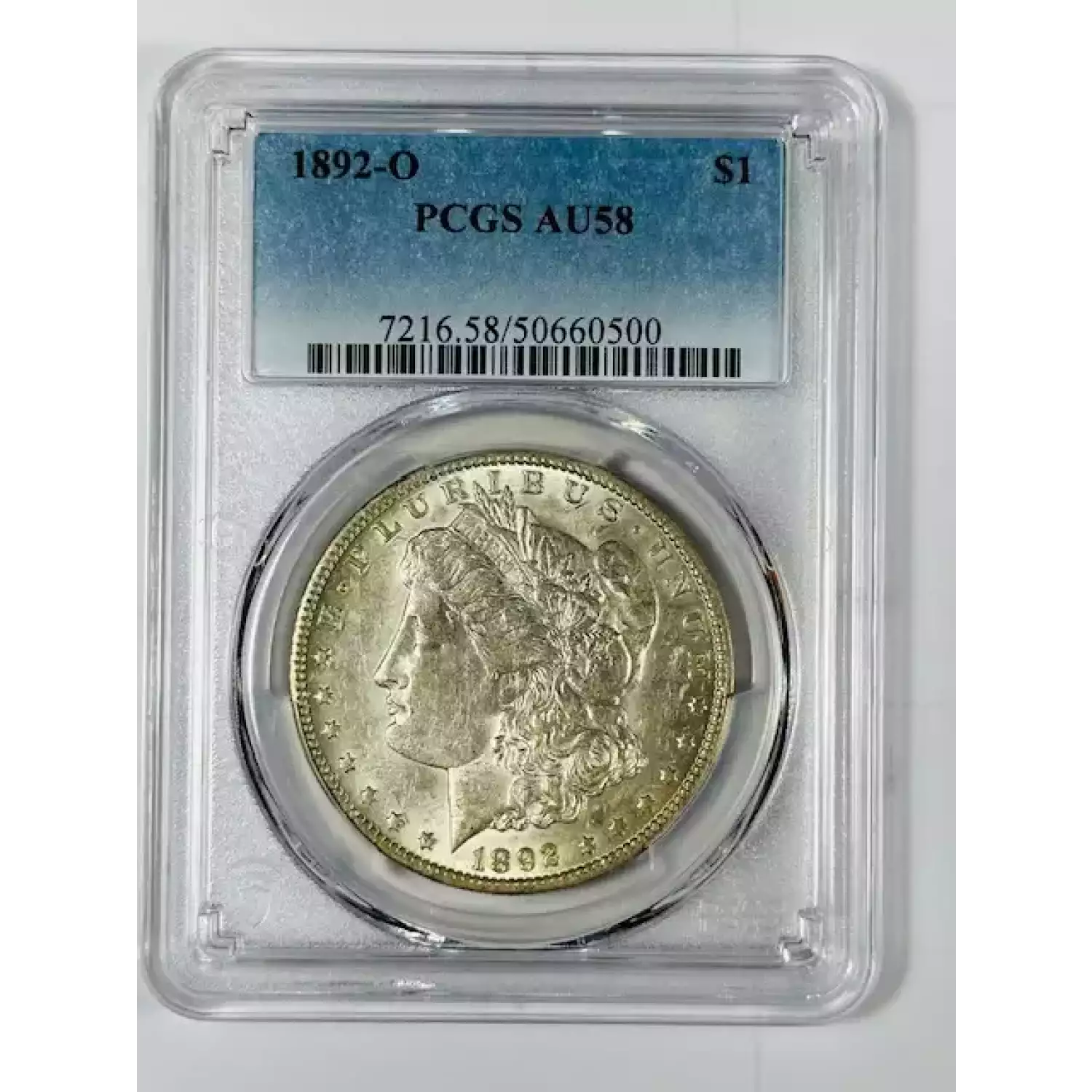 1892-O Morgan Silver Dollar PCGS AU-58 - Bob Paul Rare Coins