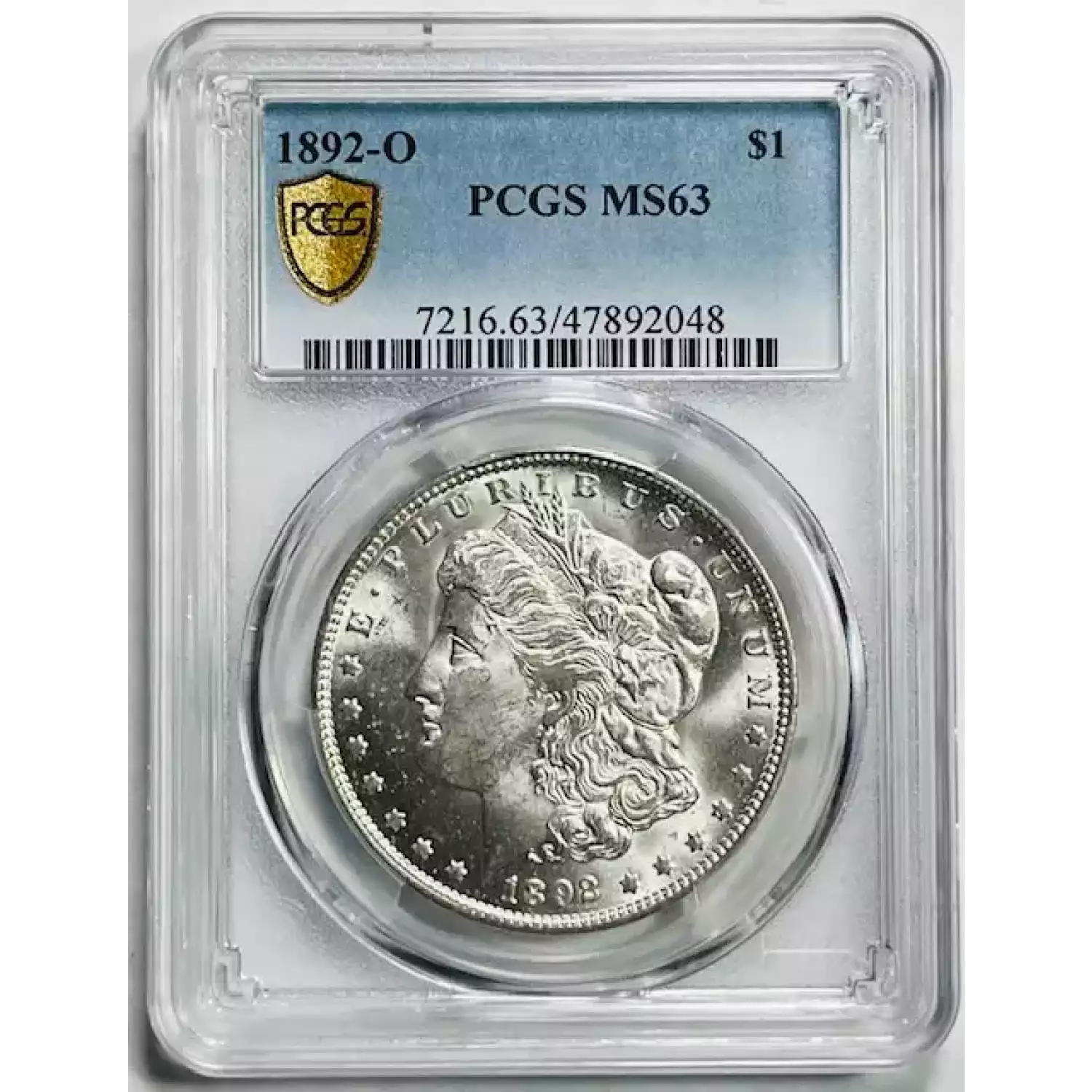 1892-O Morgan Silver Dollar PCGS MS-63 PQ! - Bob Paul Rare Coins