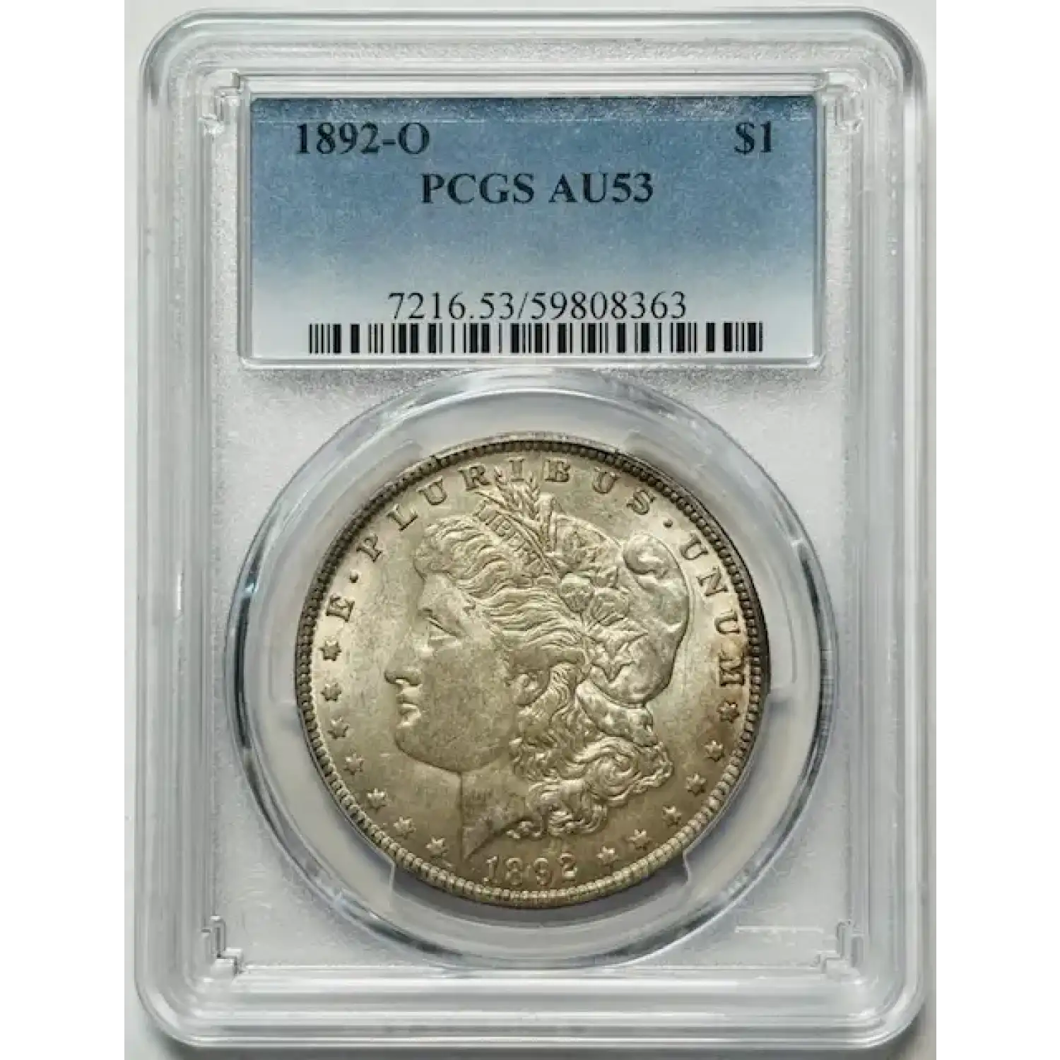 1892-O Morgan Silver Dollar PCGS AU-53 - Bob Paul Rare Coins