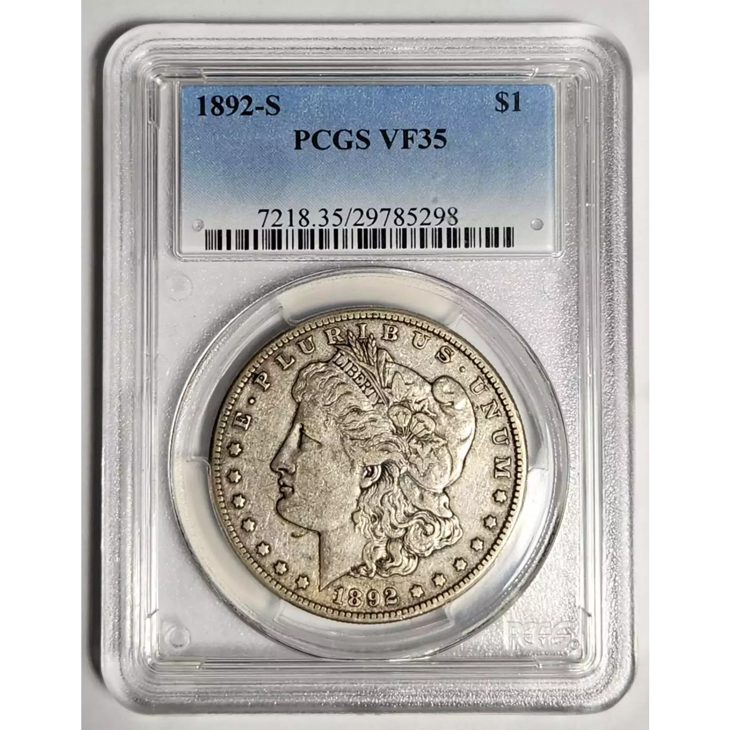 1892-S Morgan Silver Dollar PCGS VF-35 - Bob Paul Rare Coins