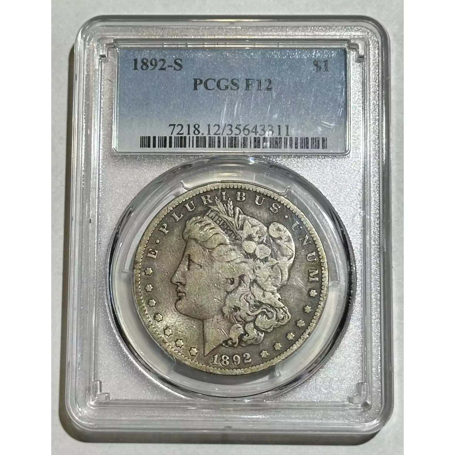 1892-S Morgan Silver Dollar PCGS F-12 - Bob Paul Rare Coins