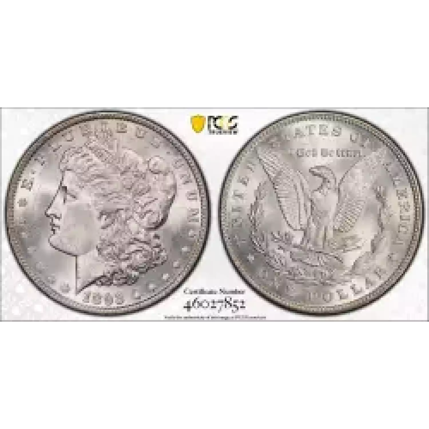 1893 Morgan Silver Dollar PCGS MS-63 Sight White - Bob Paul Rare Coins