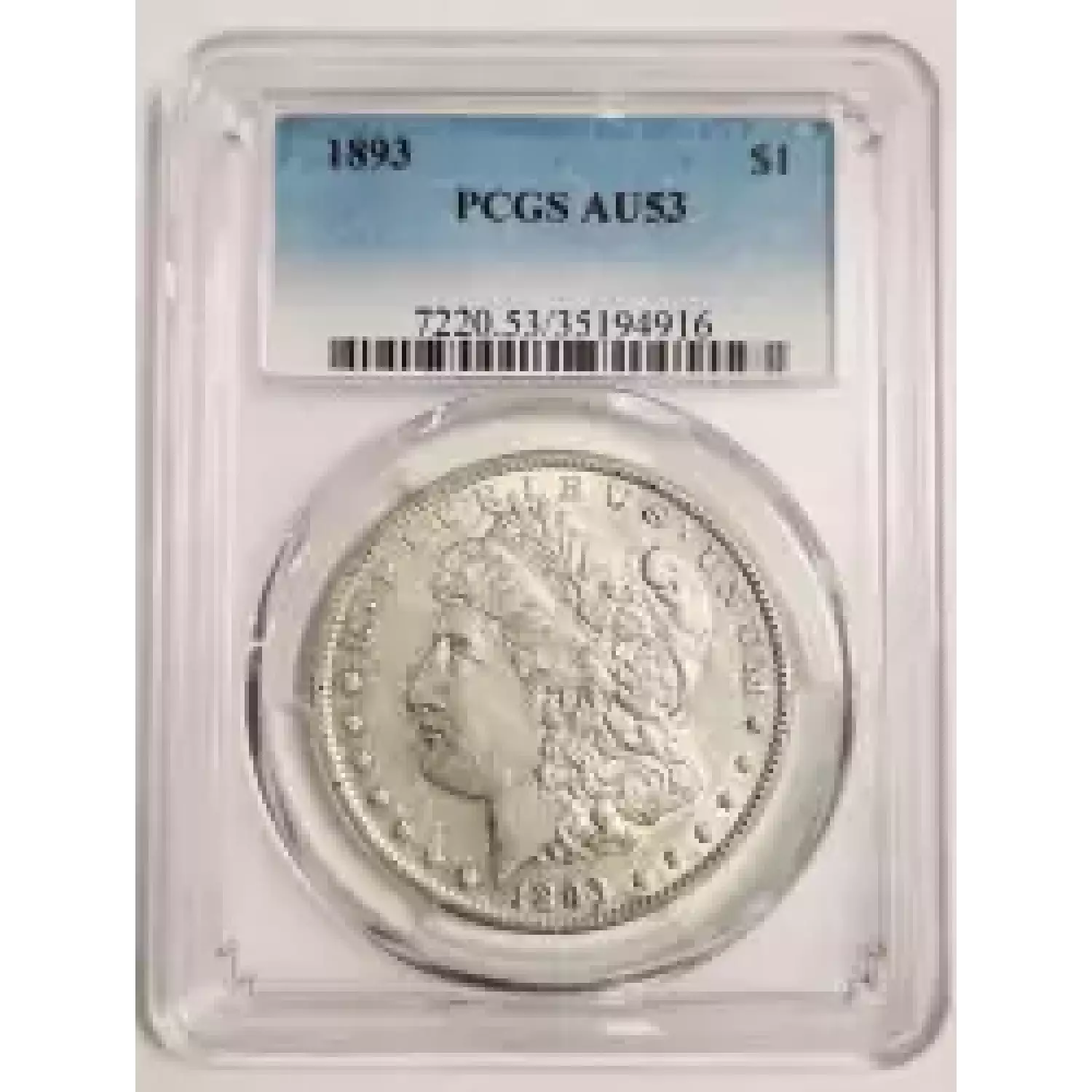 1893 Morgan Silver Dollar PCGS AU-53 - Bob Paul Rare Coins