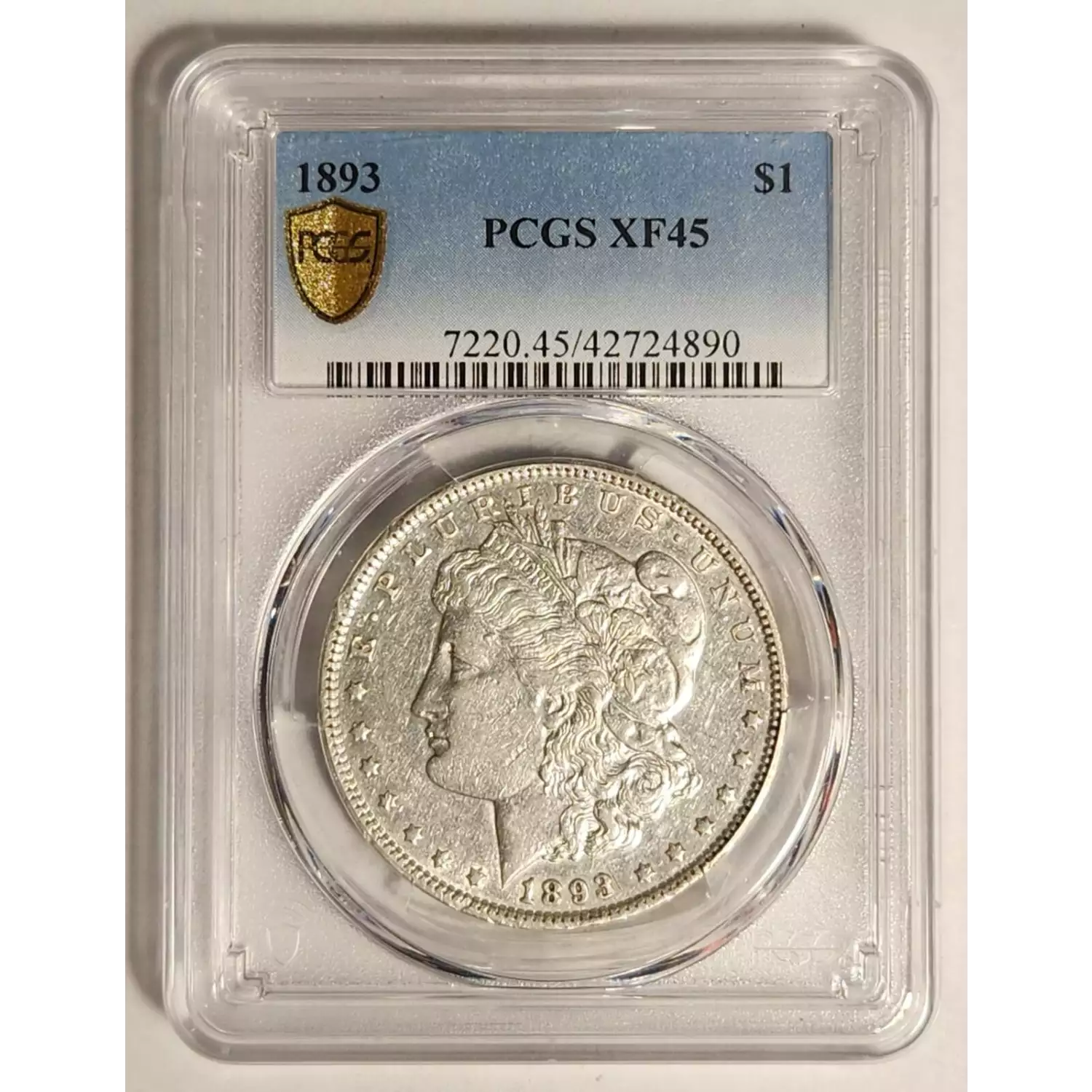 1893 Morgan Silver Dollar PCGS XF-45 - WHITE - Bob Paul Rare Coins
