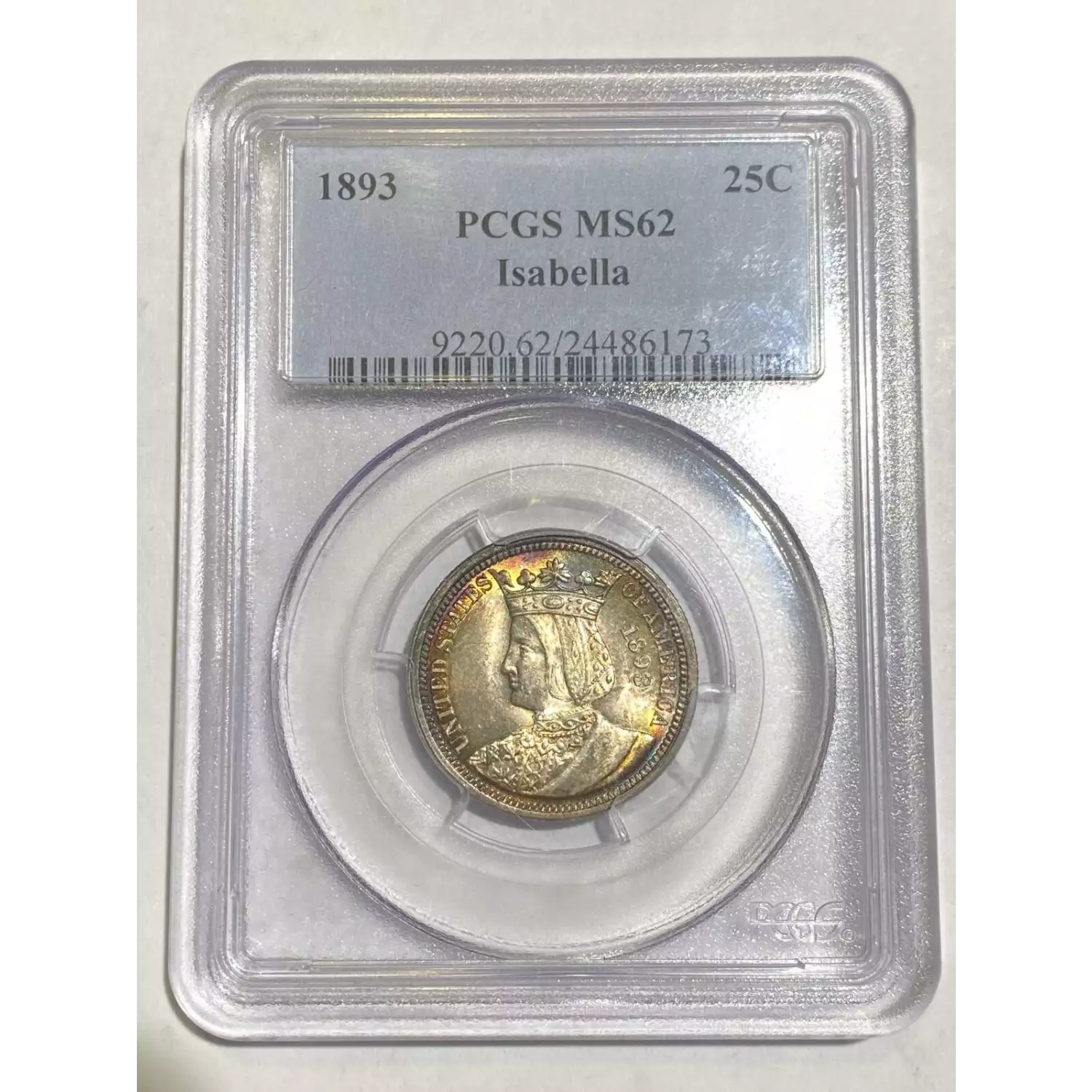 1893 PCGS MS-62 Isabella Classic Commemorative World's Columbian ...