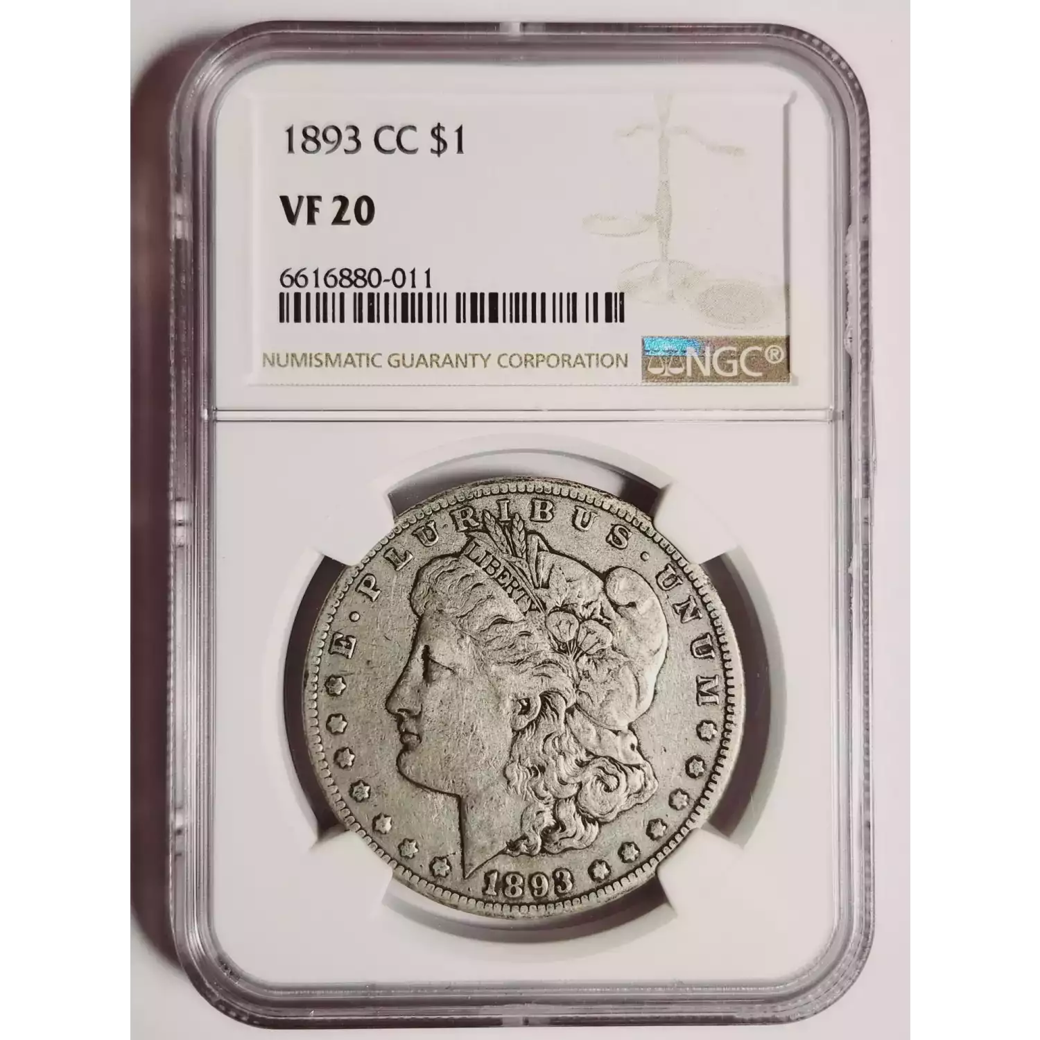 1893-CC Morgan Silver Dollar NGC VF-20 - Bob Paul Rare Coins