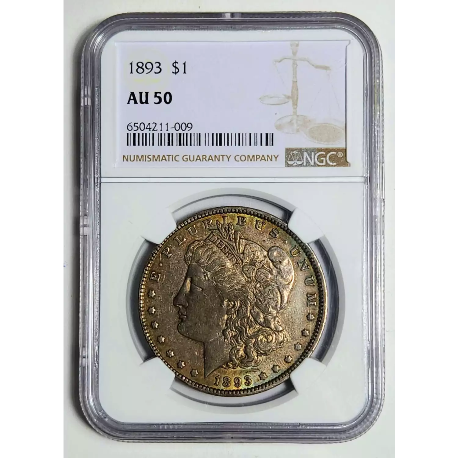 1893 Morgan Silver Dollar NGC AU-50 - Bob Paul Rare Coins