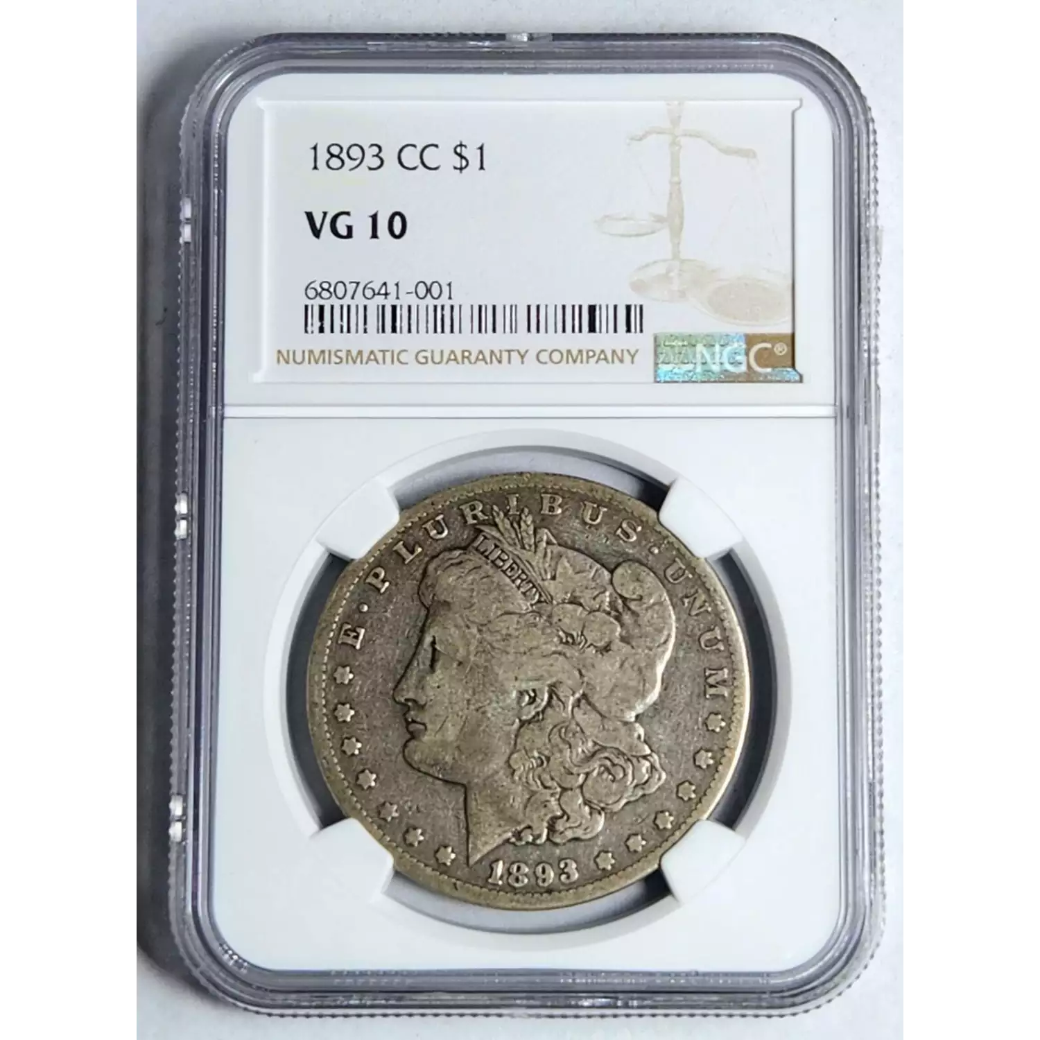1893-CC Morgan Silver Dollar NGC VG-10 - Bob Paul Rare Coins