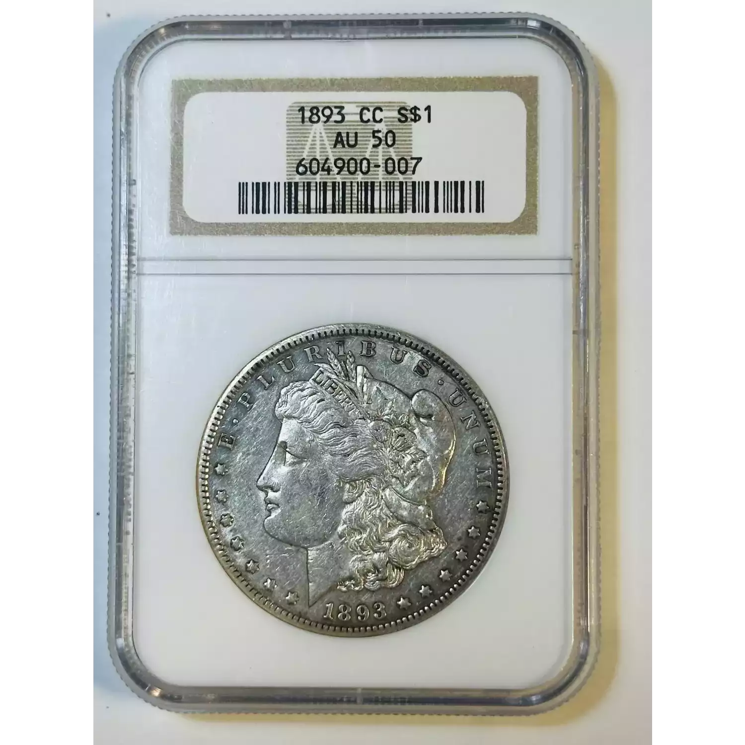 1893-CC Morgan Silver Dollar NGC AU-50 - Bob Paul Rare Coins