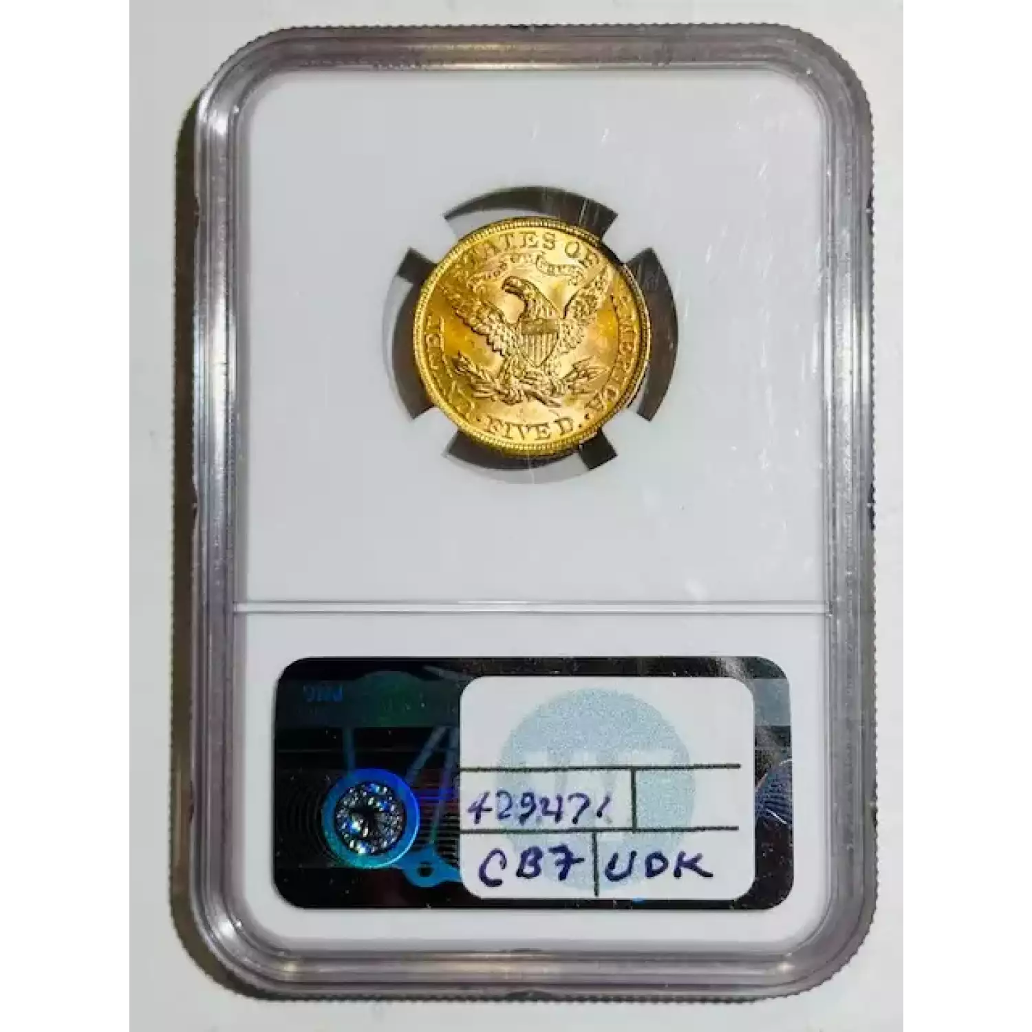 1893 Gold Half Eagles Liberty Head NGC MS-63 CAC - Bob Paul Rare Coins