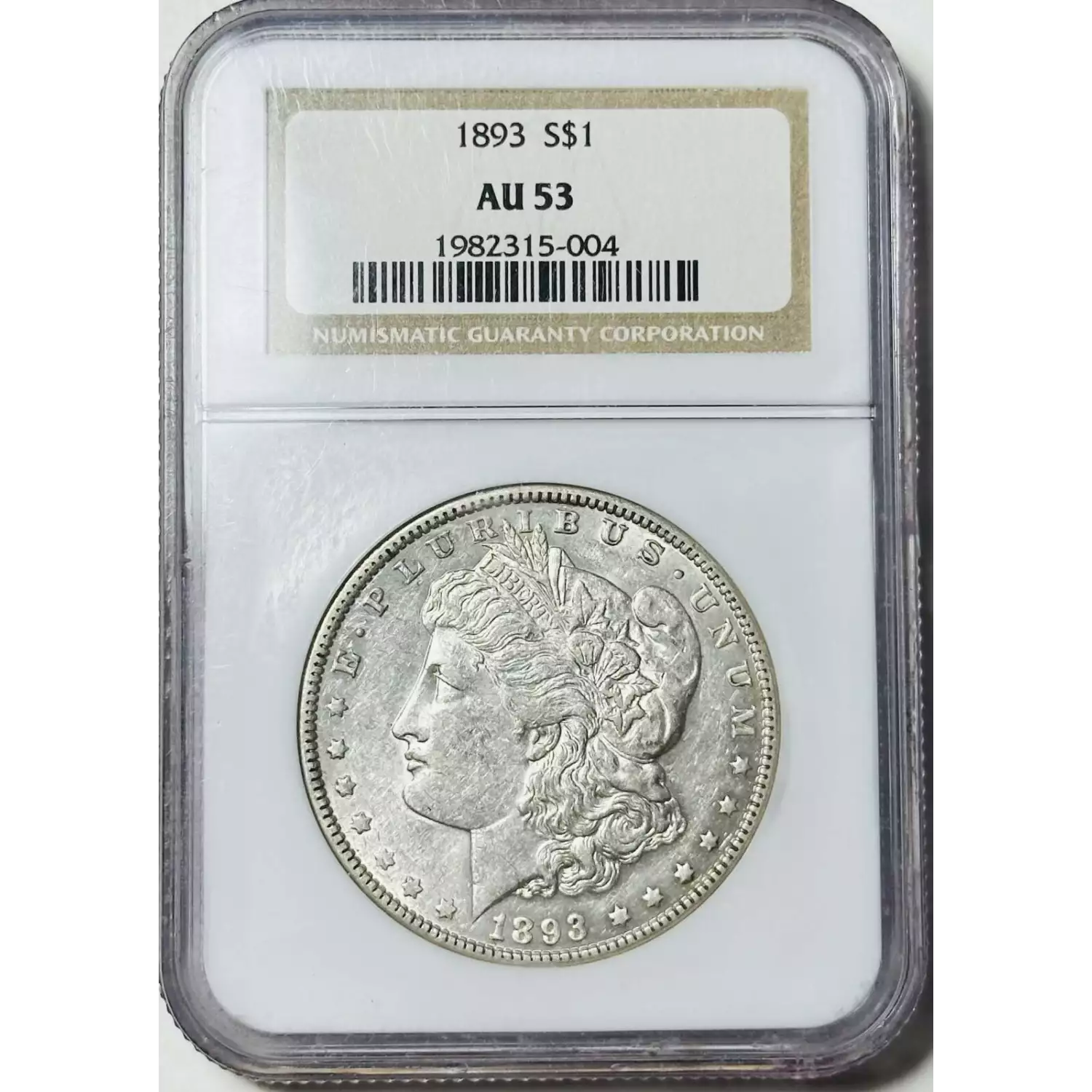 1893 Morgan Silver Dollar NGC AU-53 - Bob Paul Rare Coins