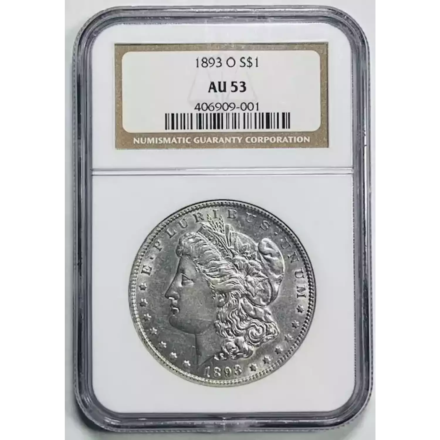 1893-O Morgan Silver Dollar NGC AU-53 - Bob Paul Rare Coins