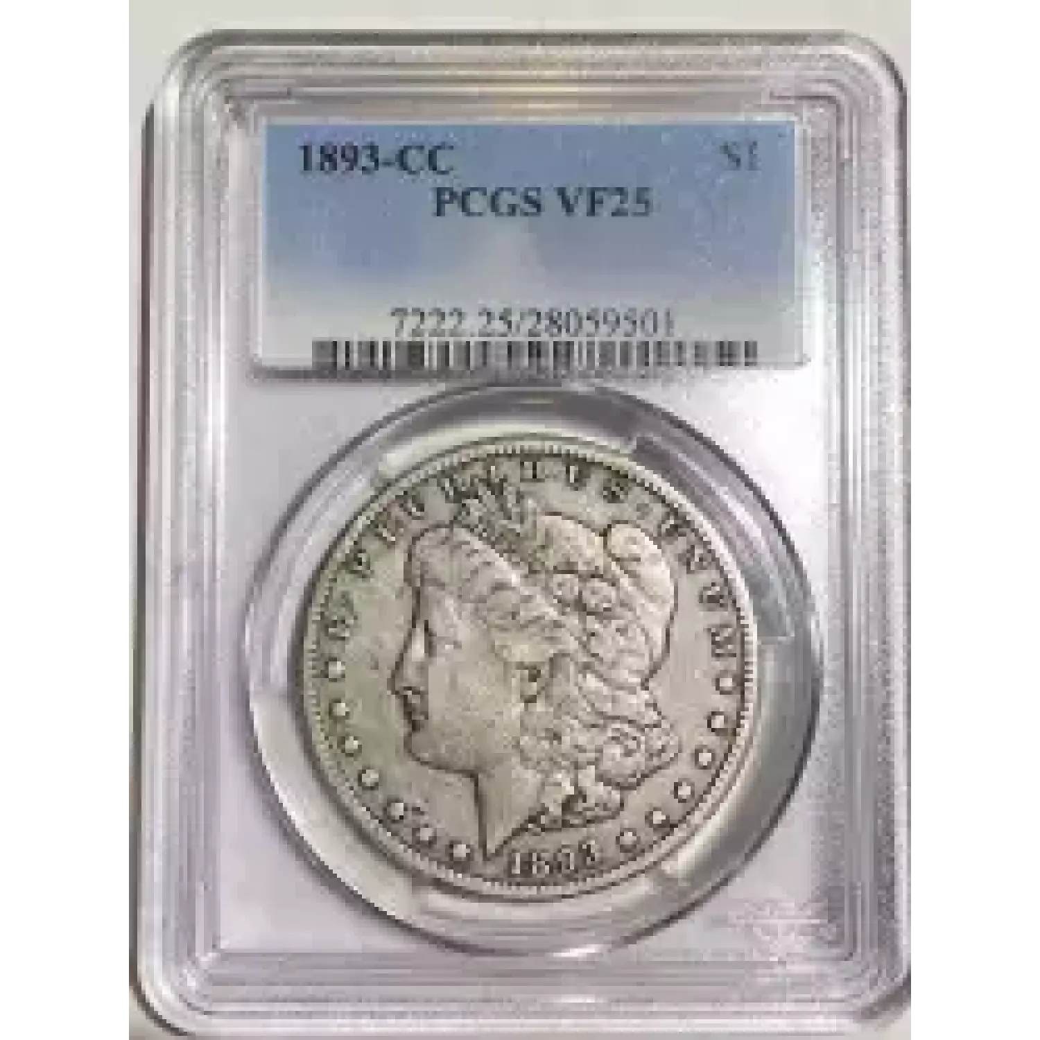 1893-CC Morgan Silver Dollar PCGS VF-25 - Bob Paul Rare Coins