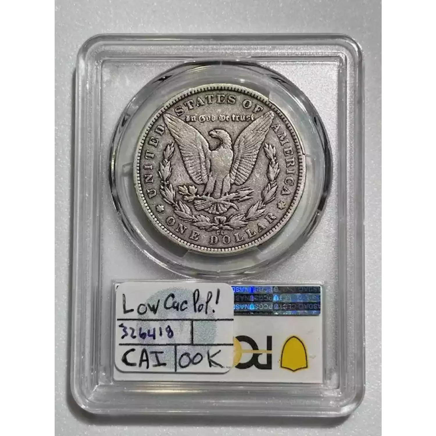 1893-CC Morgan Silver Dollar PCGS F-12 LOW CAC POPULATION! CAC - Bob ...