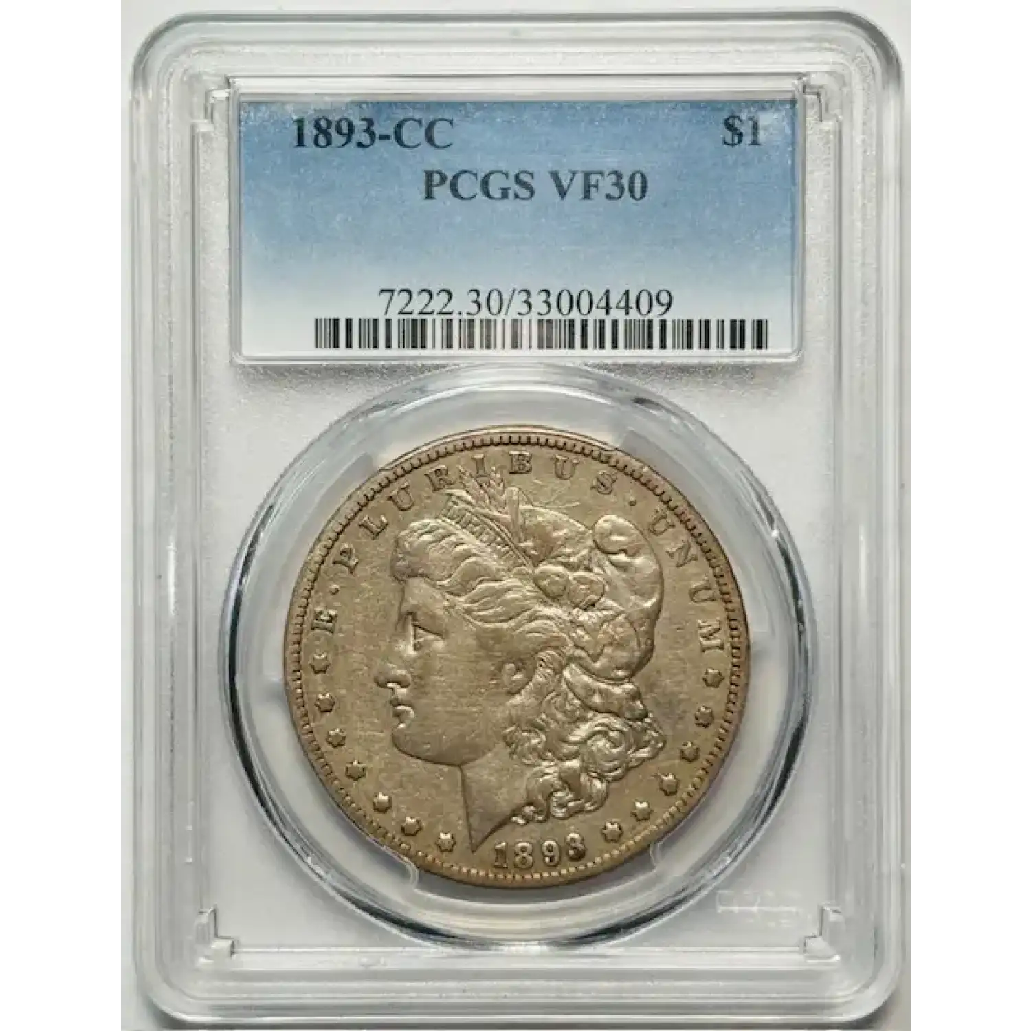 1893-CC Morgan Silver Dollar PCGS VF-30 - Bob Paul Rare Coins