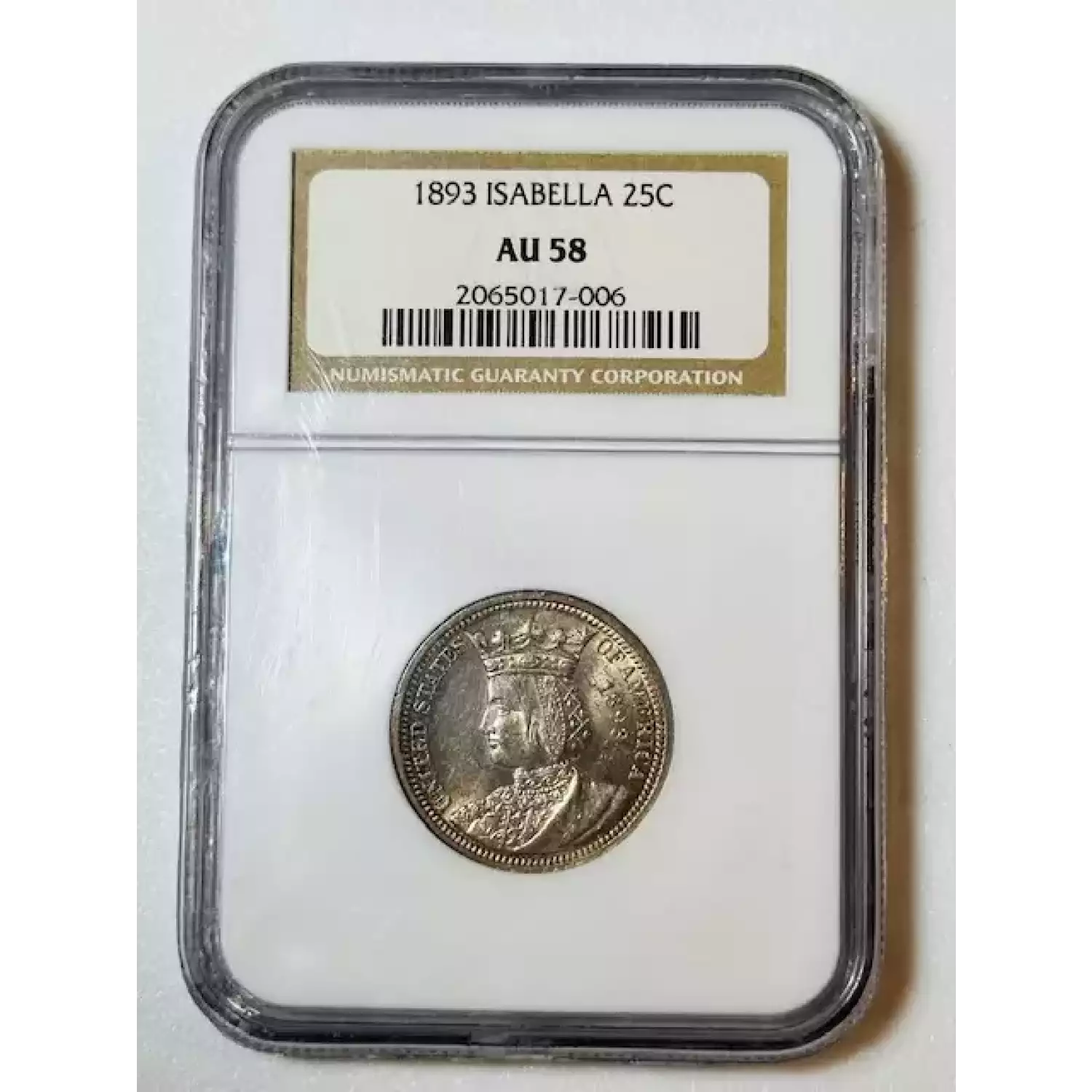 1893 Classic Commemorative World's Columbian Exposition, Isabella ...