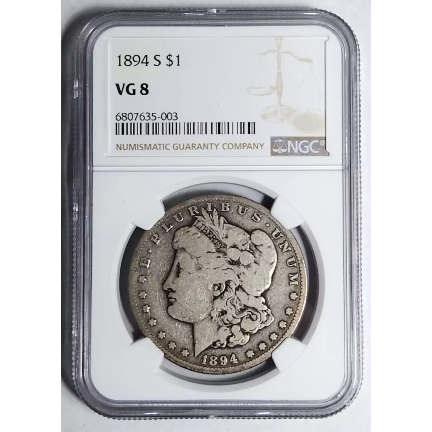 1894-S Morgan Silver Dollar NGC VG-8 - Bob Paul Rare Coins