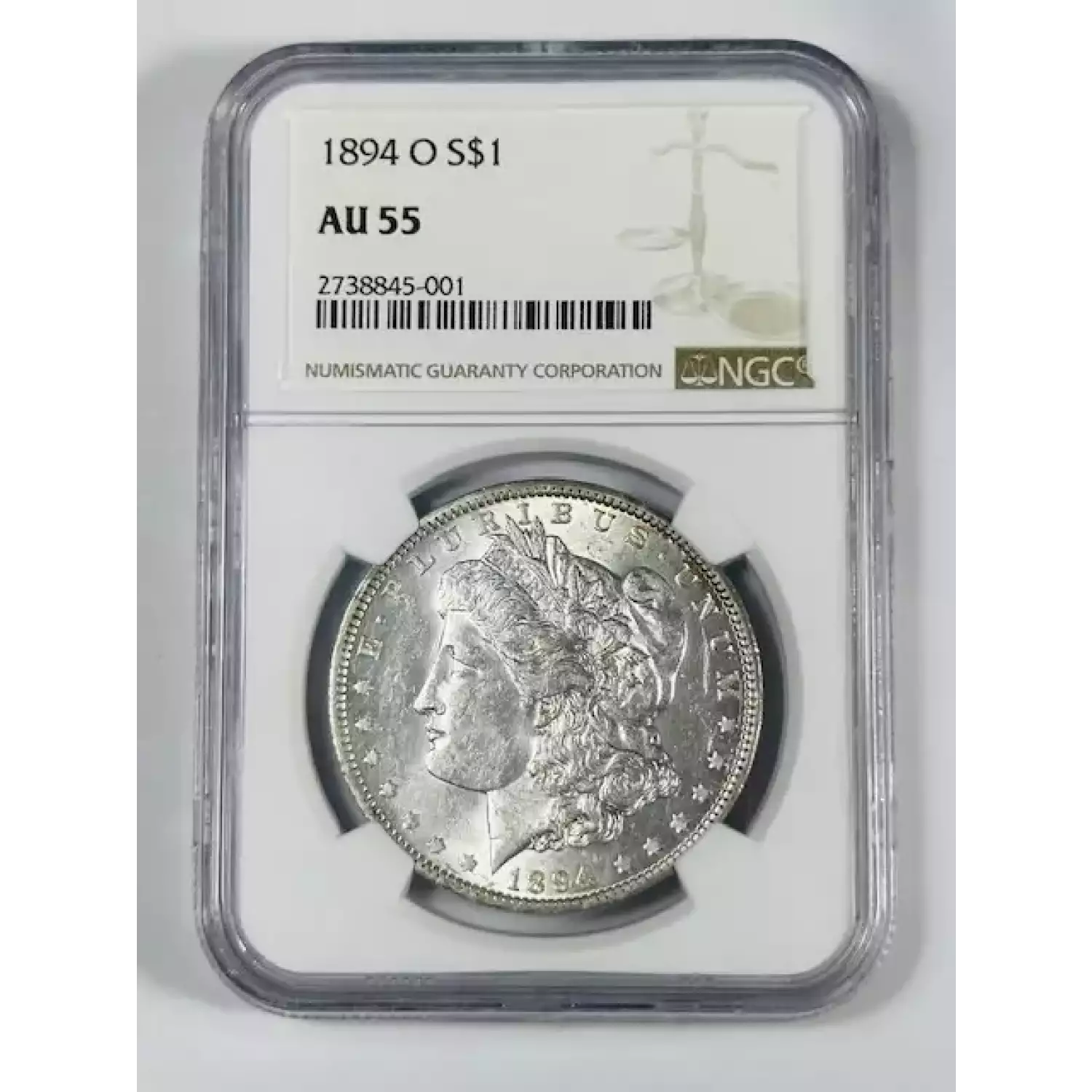 1894-O Morgan Silver Dollar NGC AU-55 White PQ Coin! - Bob Paul Rare Coins