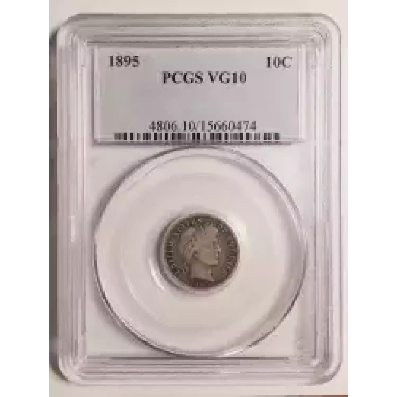 1895 Barber Dime PCGS VG-10 - Bob Paul Rare Coins