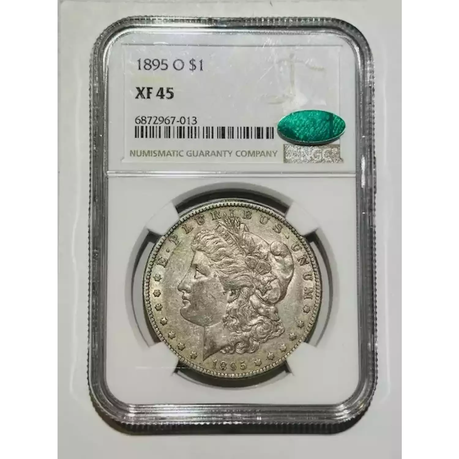 1895-O Morgan Silver Dollar NGC XF-45 Low CAC Population! CAC - Bob Paul Rare Coins