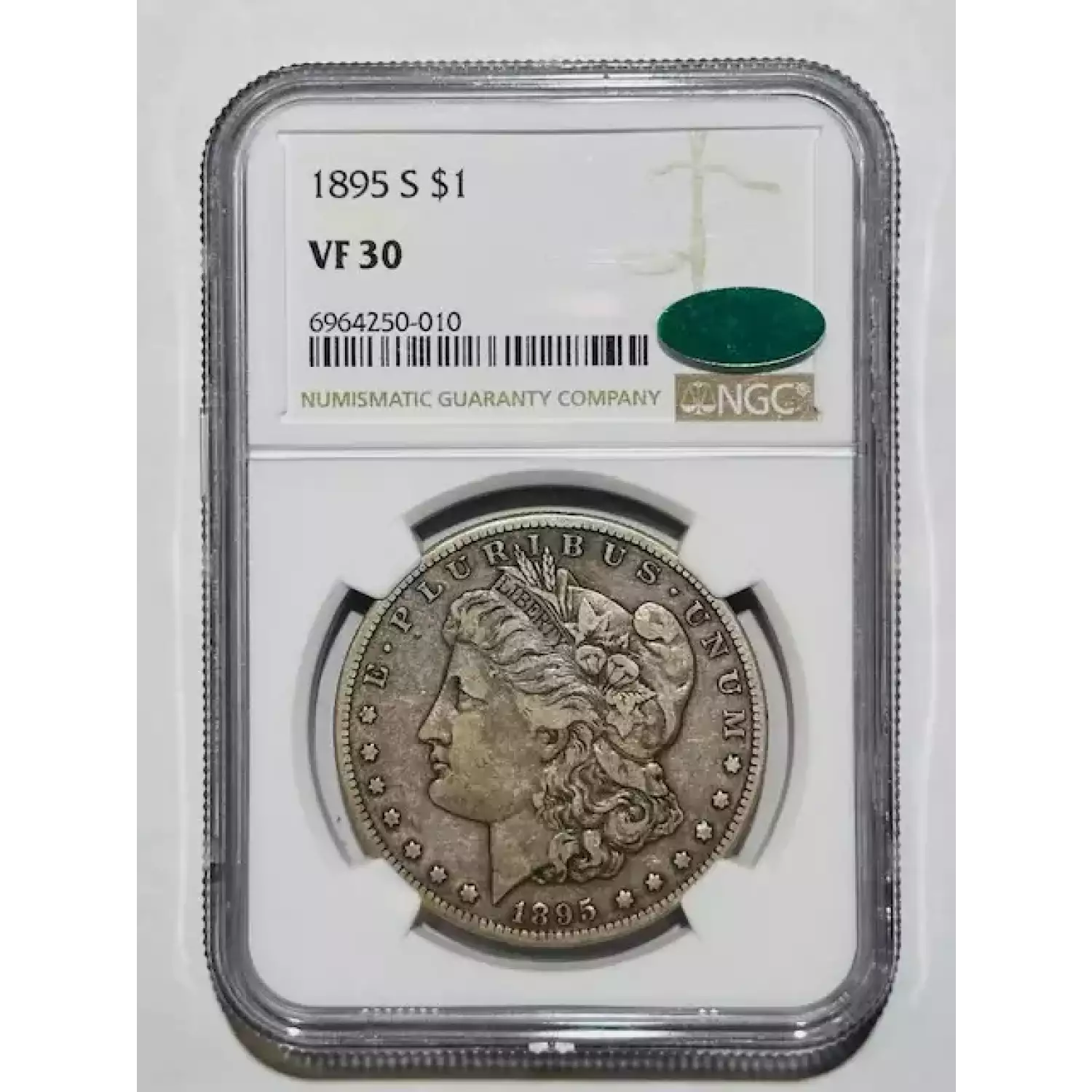 1895-S Morgan Silver Dollar NGC VF-30 LOW CAC POPULATION! CAC - Bob Paul Rare Coins