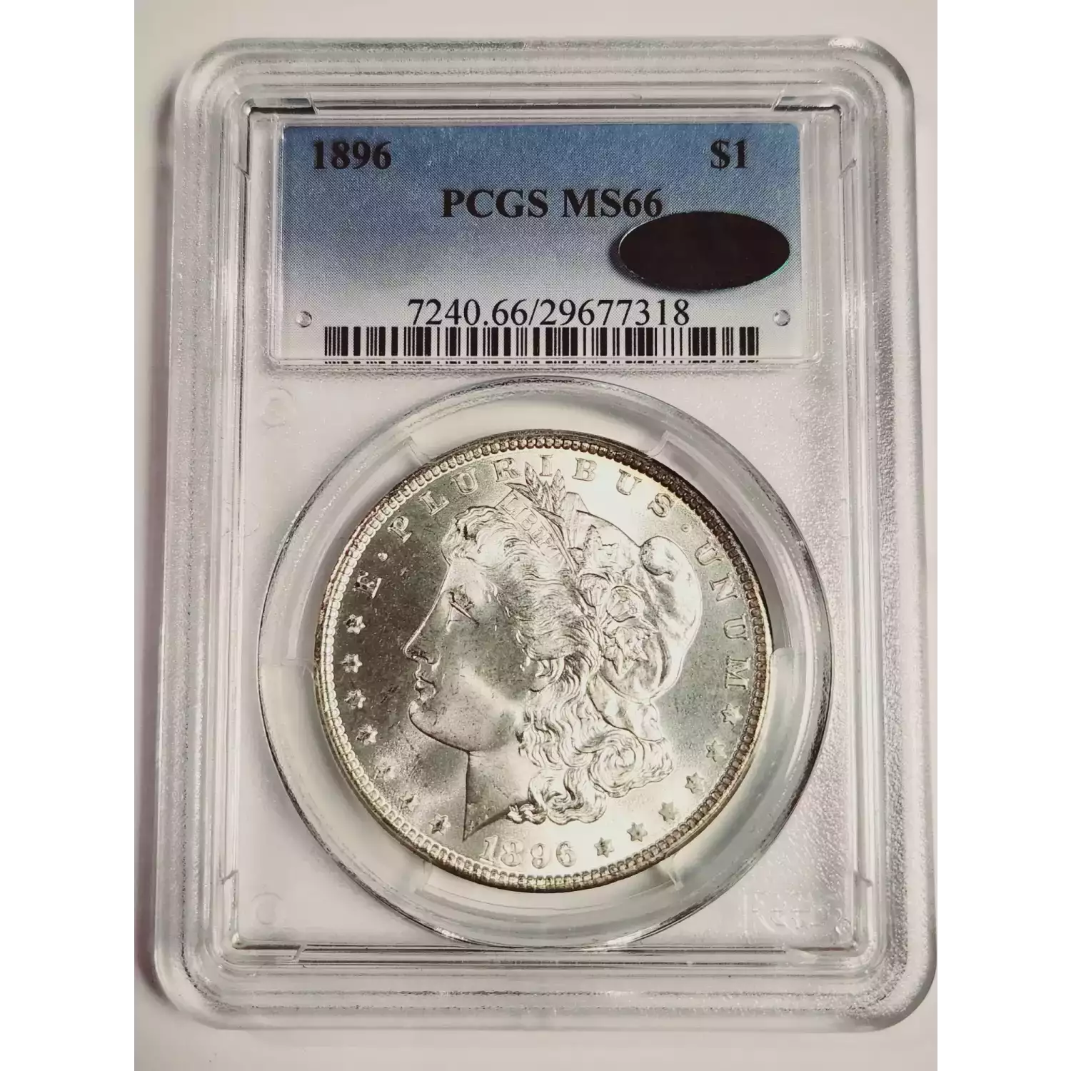 1896 Morgan Silver Dollar PCGS MS-66 CAC - Bob Paul Rare Coins