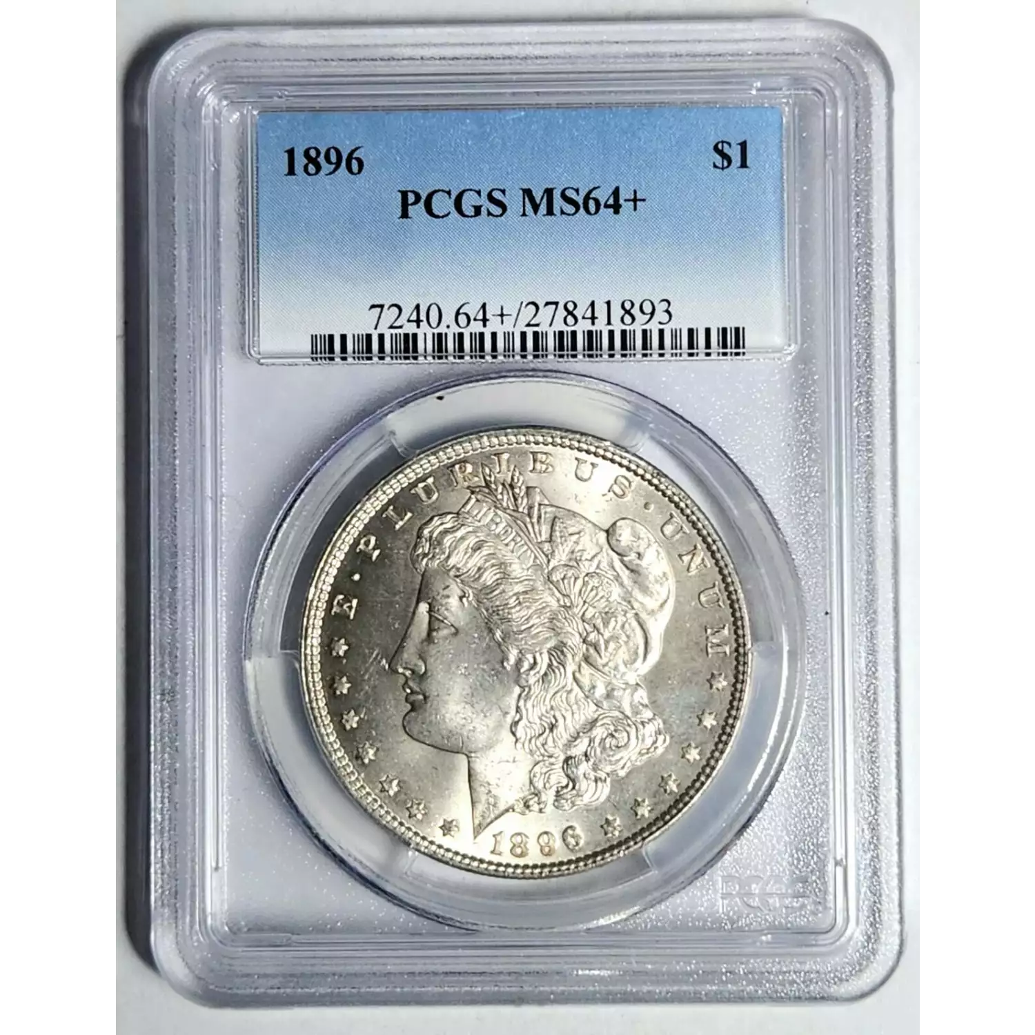 1896 Morgan Silver Dollar PCGS MS-64+ - Bob Paul Rare Coins