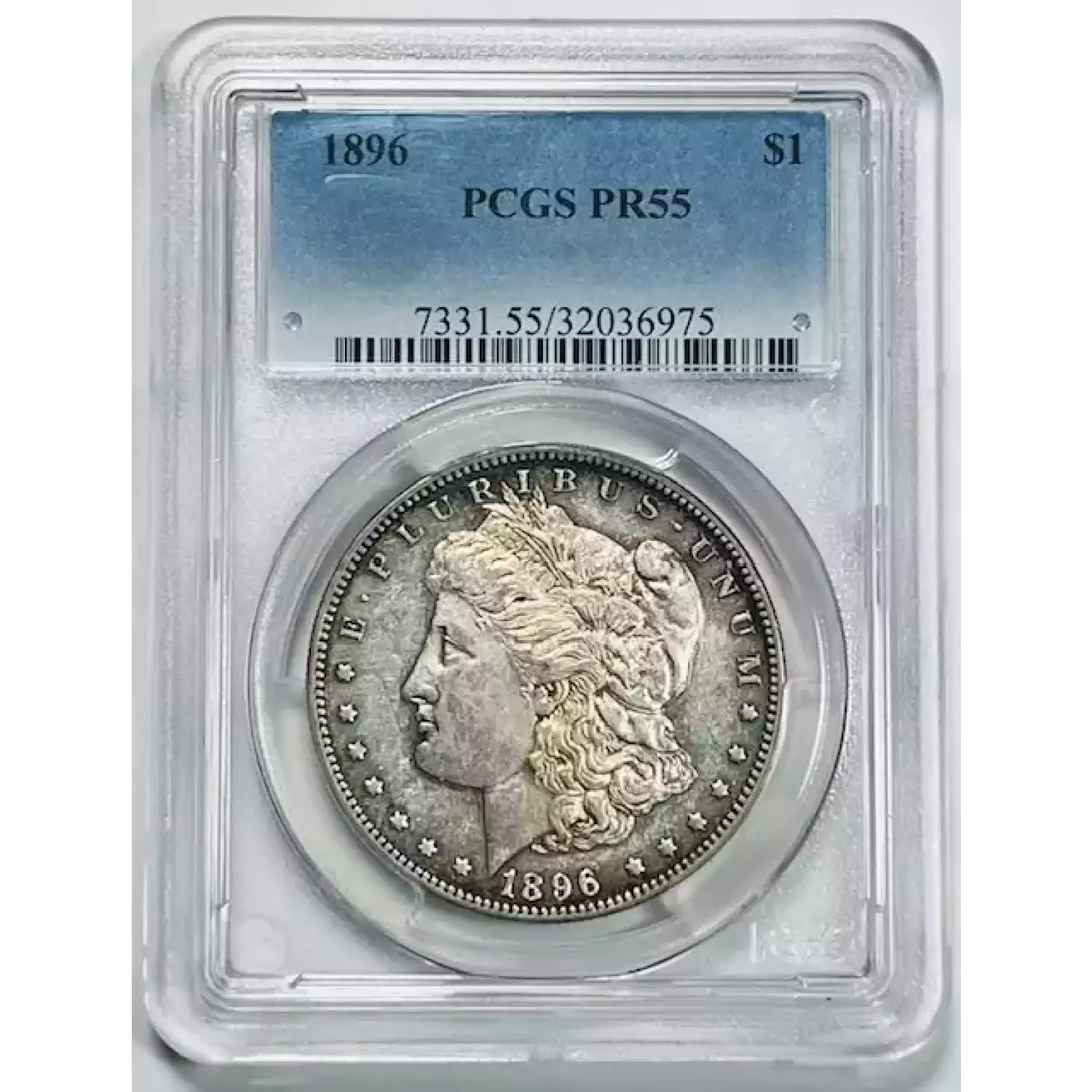 1896 Morgan Silver Dollar PCGS PR-55 762 Mintage! - Bob Paul Rare Coins