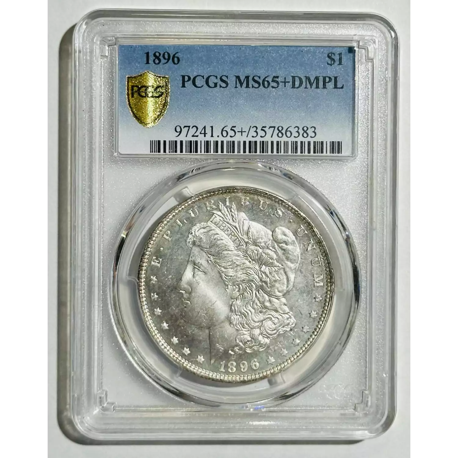 1896 Morgan Silver Dollar PCGS MS-65+ DMPL - Bob Paul Rare Coins