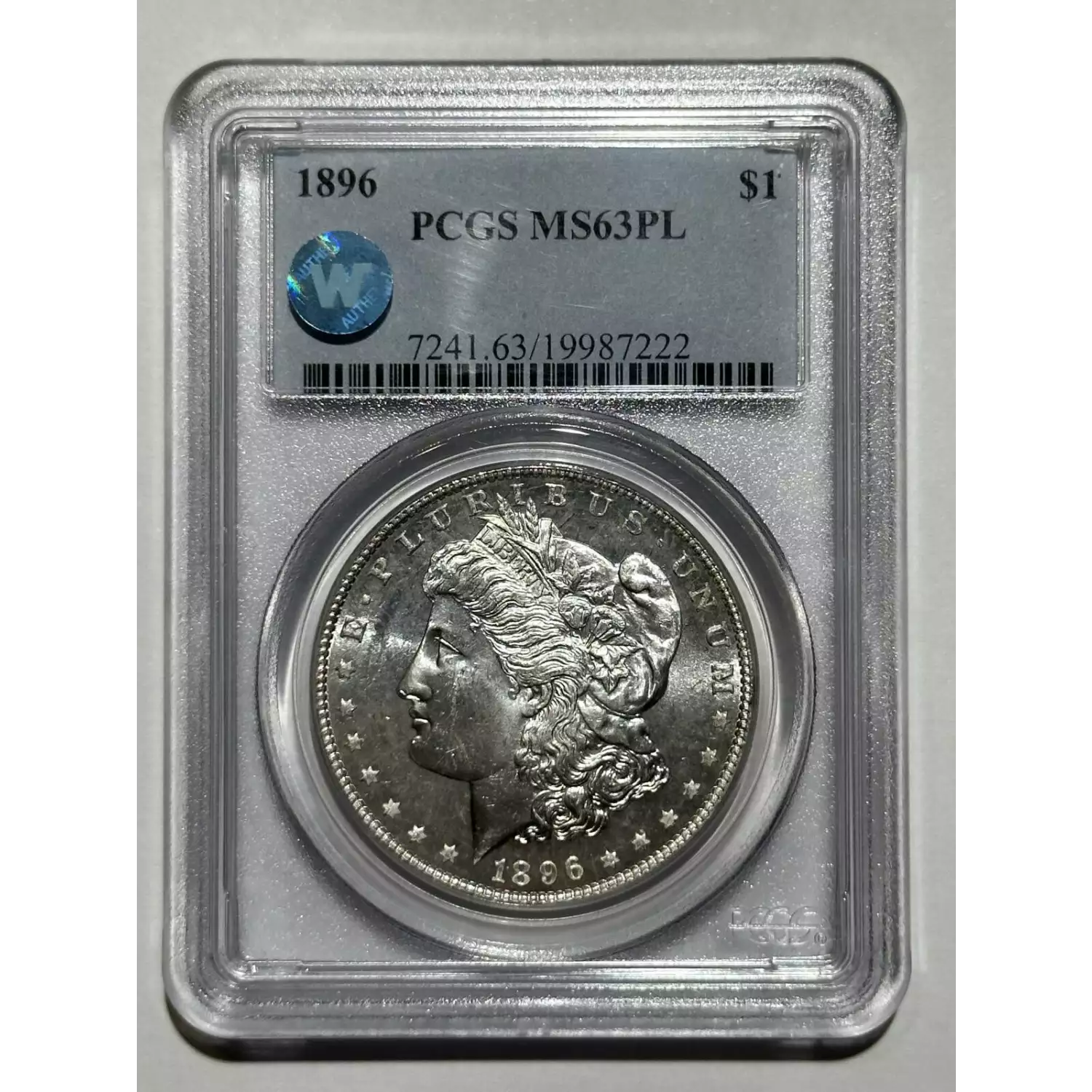 1896 Morgan Silver Dollar PCGS MS-63 PL - Sight White Sight White - Bob ...