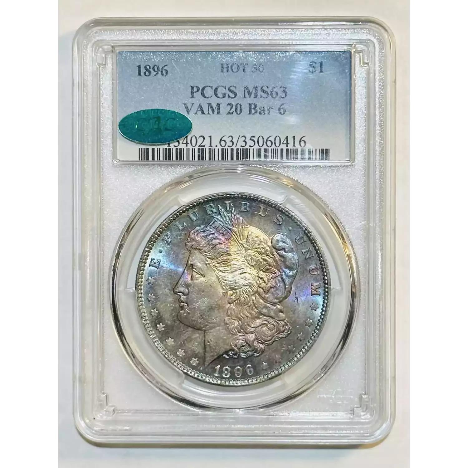 1896 Morgan Silver Dollar PCGS MS-63 VAM 20 - Bob Paul Rare Coins