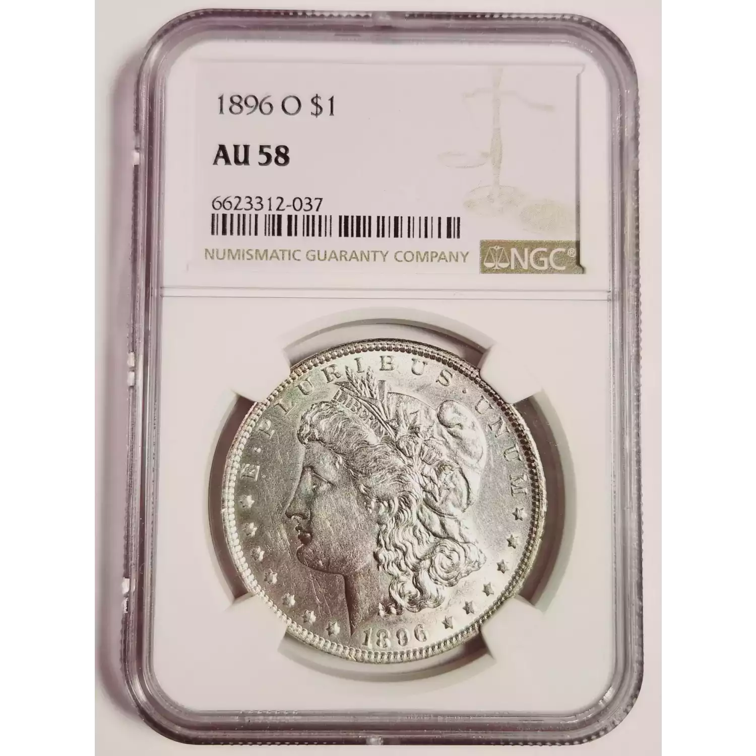 1896-O Morgan Silver Dollar NGC AU-58 - Bob Paul Rare Coins