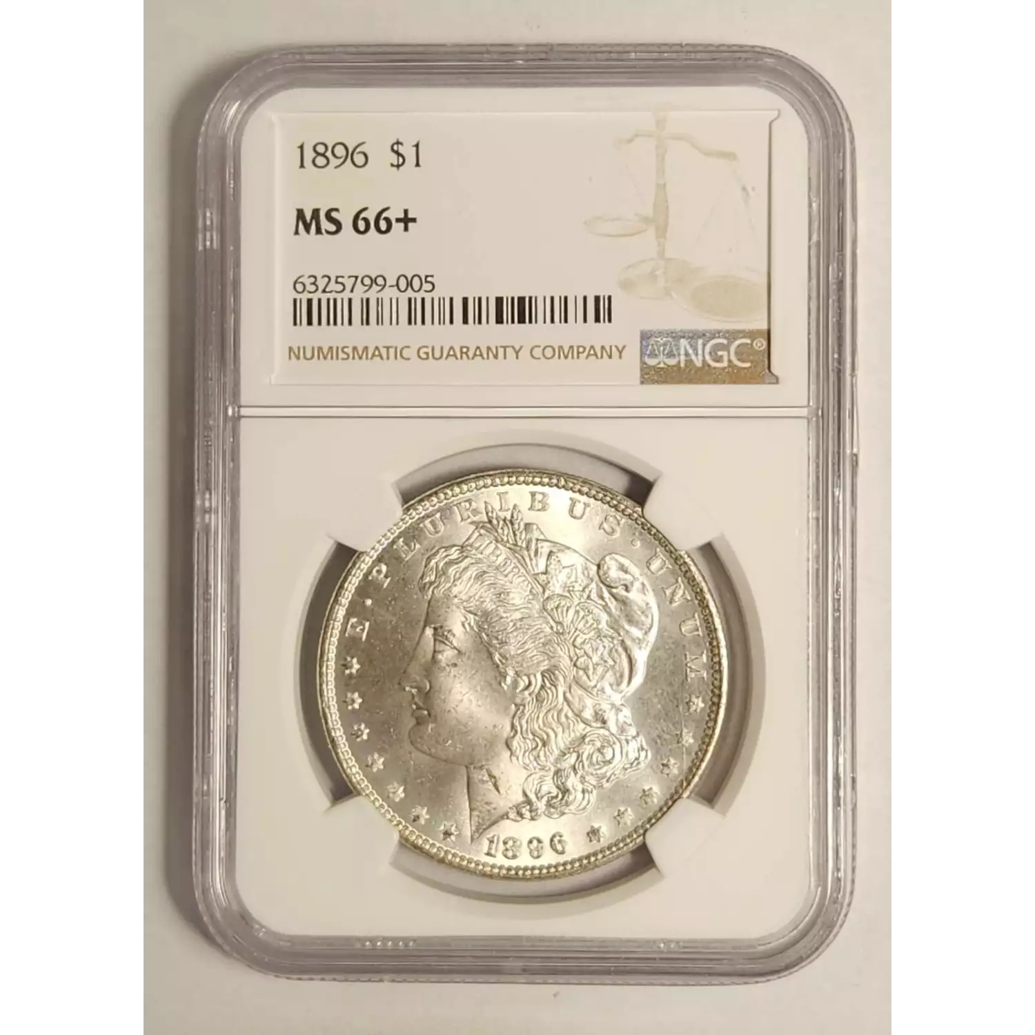 1896 Morgan Silver Dollar NGC MS-66+ - Bob Paul Rare Coins