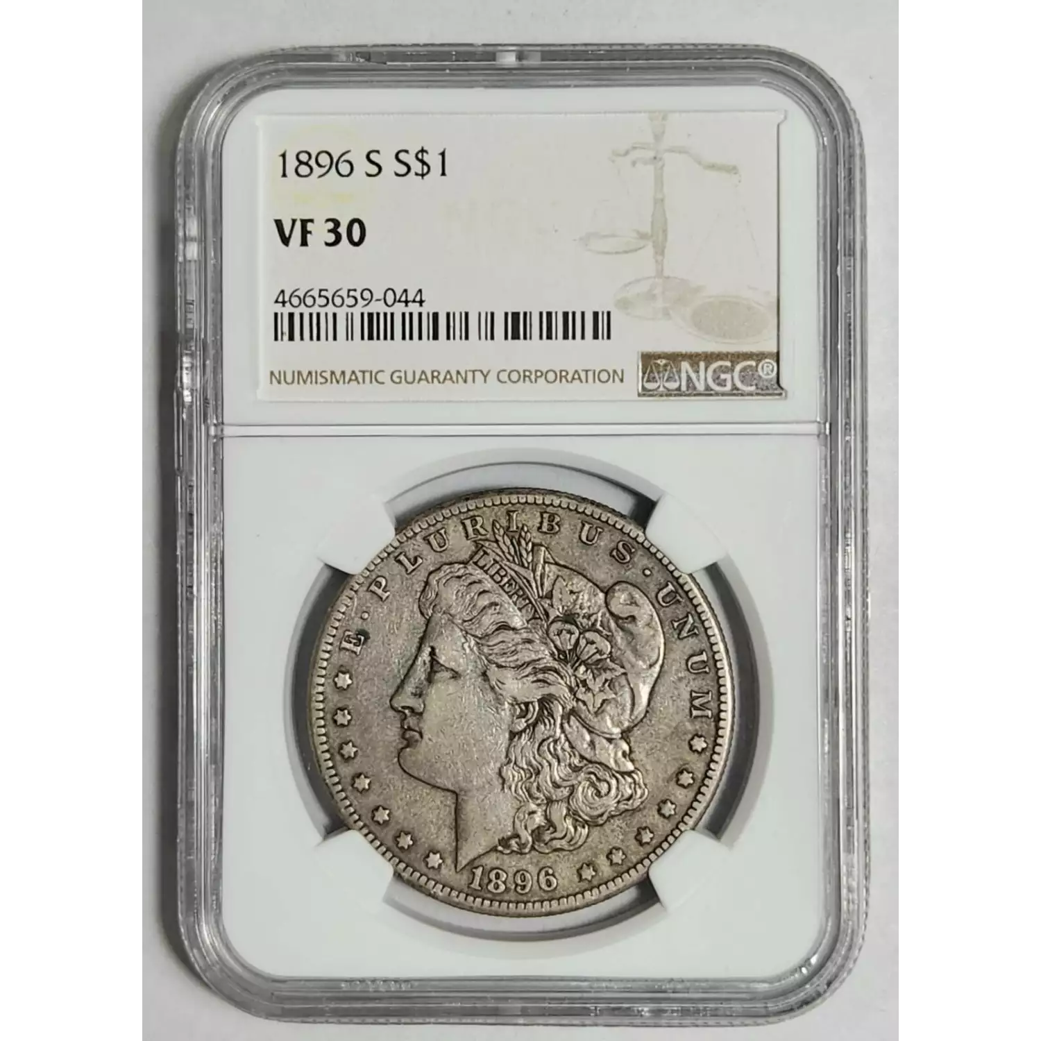 1896-S Morgan Silver Dollar NGC VF-30 - Bob Paul Rare Coins