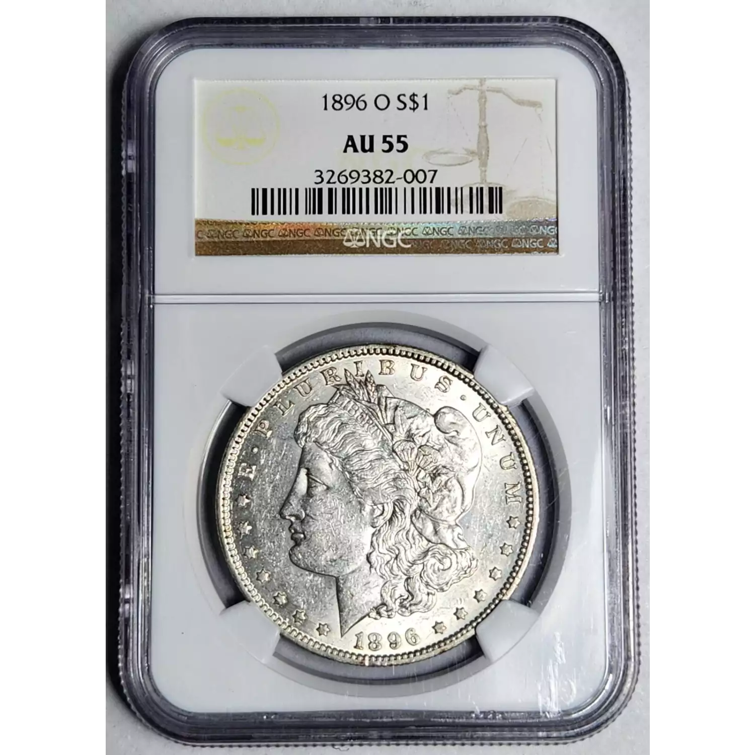 1896-O Morgan Silver Dollar NGC AU-55 - Bob Paul Rare Coins