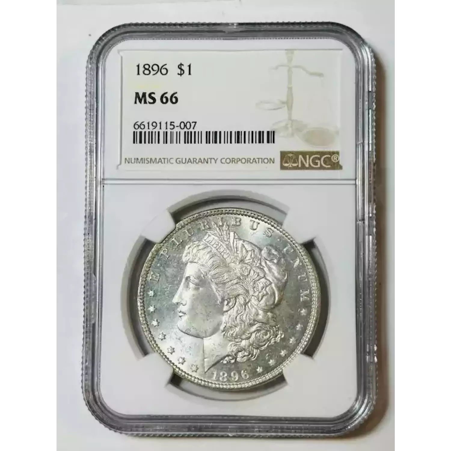 1896 Morgan Silver Dollar NGC MS-66 PL Surfaces! - Bob Paul Rare Coins