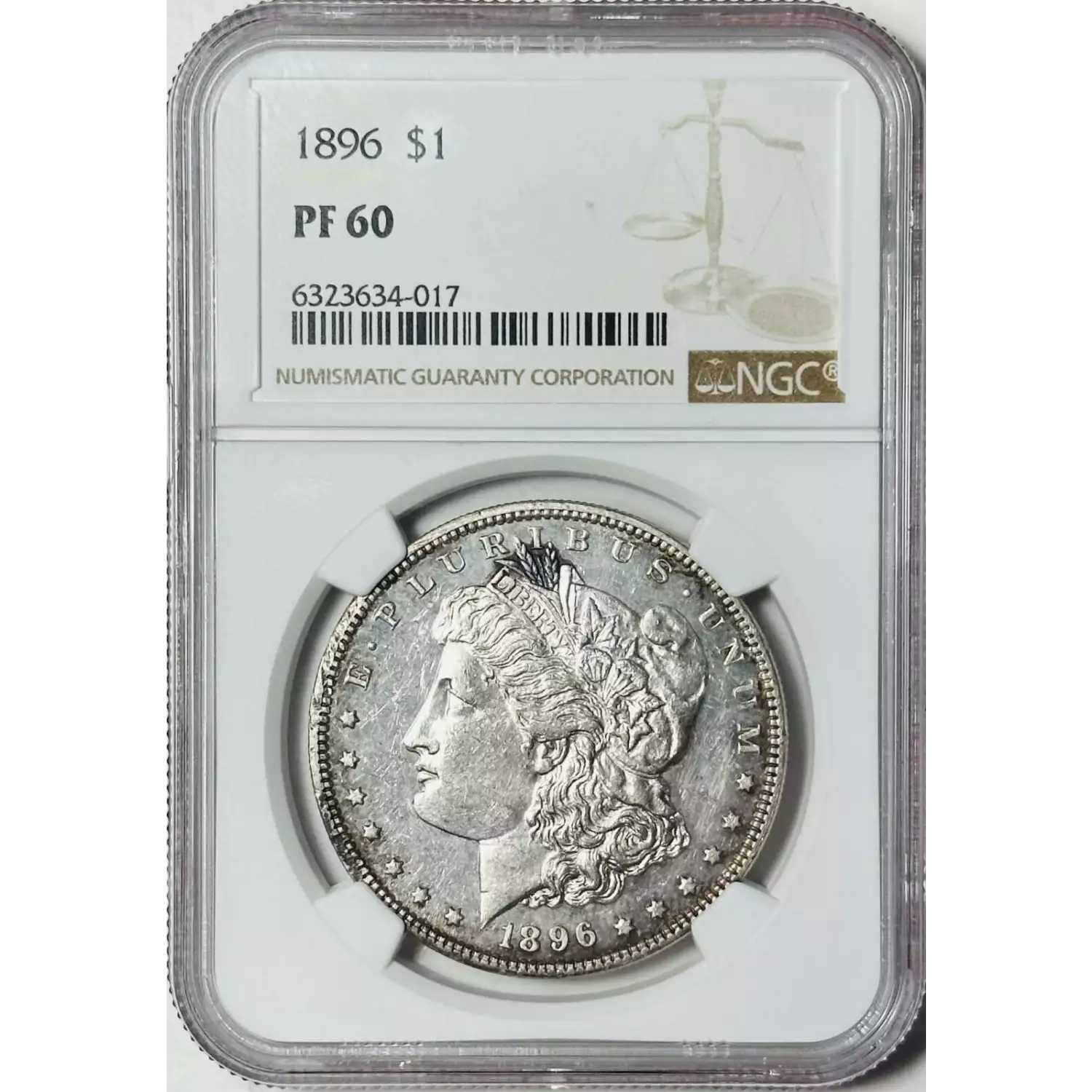 1896 Morgan Silver Dollar NGC PF-60 Mintage of 762! - Bob Paul Rare Coins