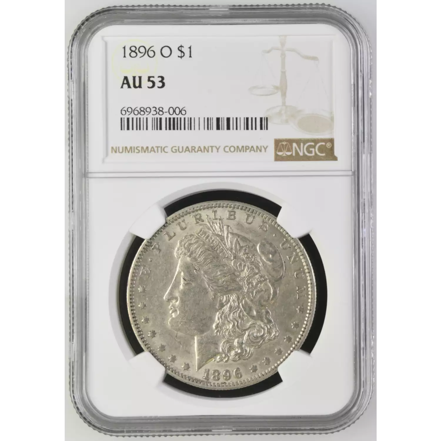 1896-O Morgan Silver Dollar NGC AU-53 - Bob Paul Rare Coins