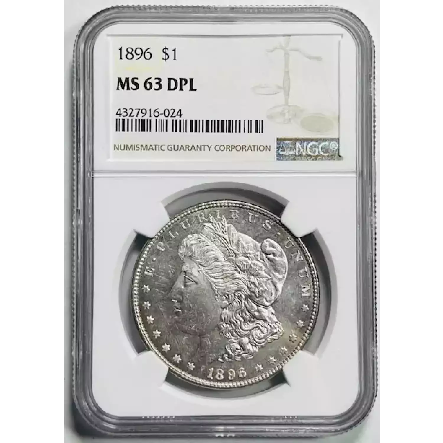 1896 Morgan Silver Dollar NGC MS-63 DPL - Bob Paul Rare Coins