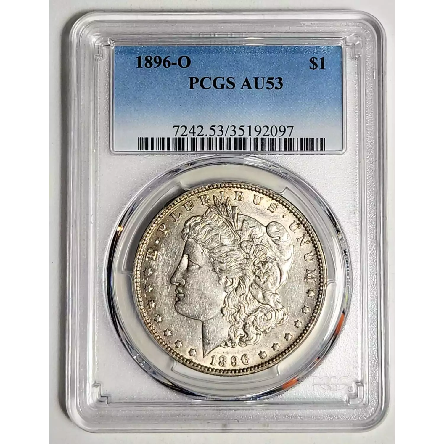 1896-O Morgan Silver Dollar PCGS AU-53 - VERY NICE COIN - Bob Paul Rare Coins