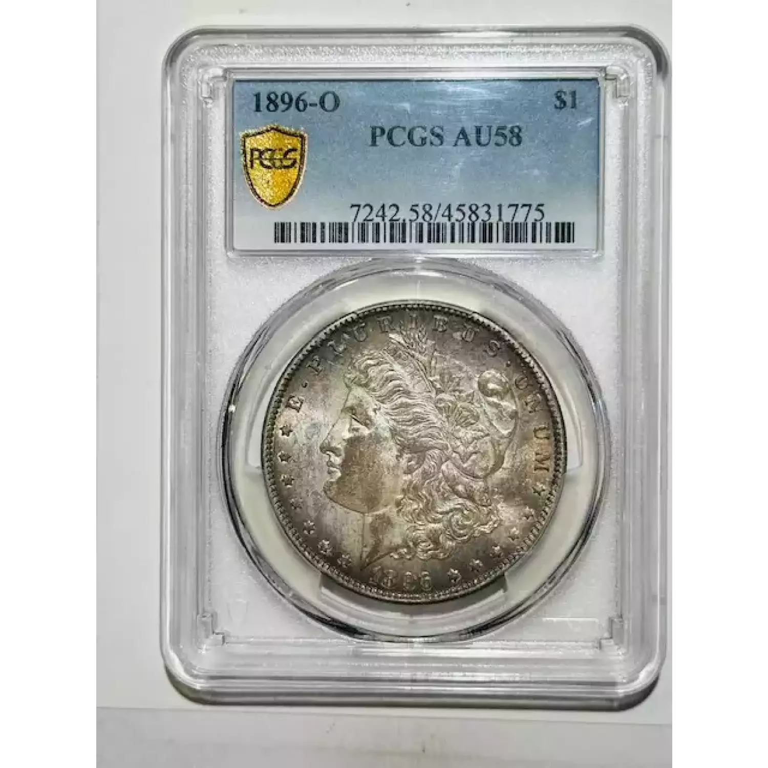 1896-O Morgan Silver Dollar PCGS AU-58 - Bob Paul Rare Coins