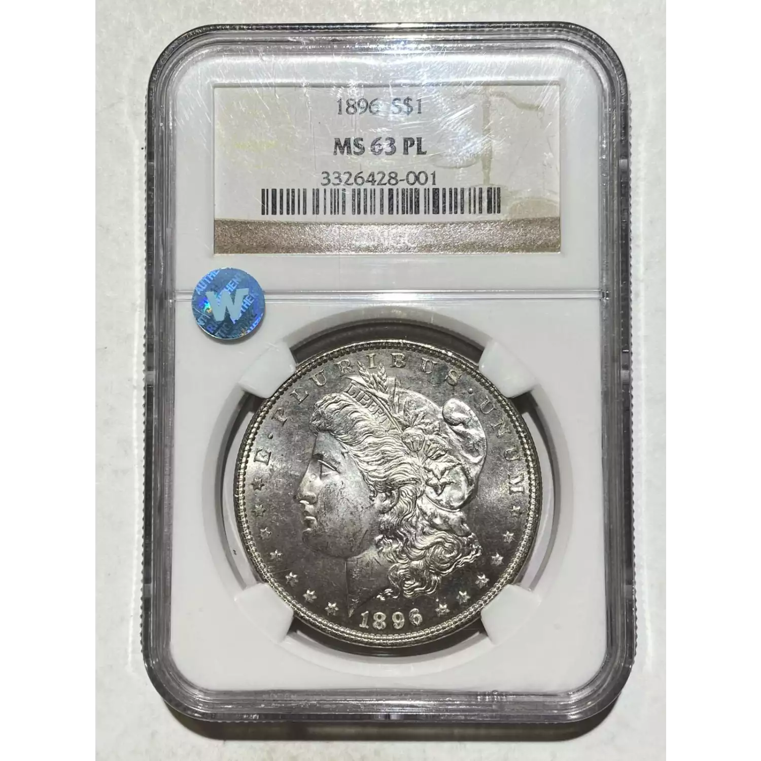 1896 Morgan Silver Dollar NGC MS-63 PL Sight White - Bob Paul Rare Coins