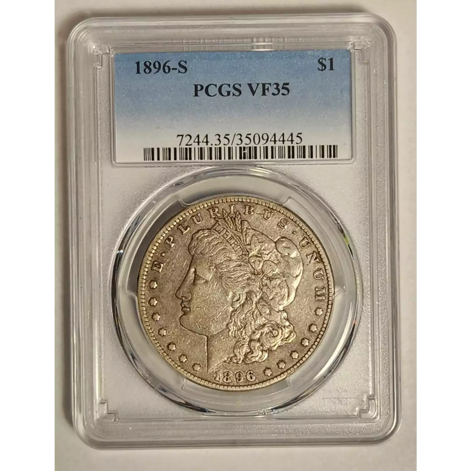 1896-S Morgan Silver Dollar PCGS VF-35 - Bob Paul Rare Coins