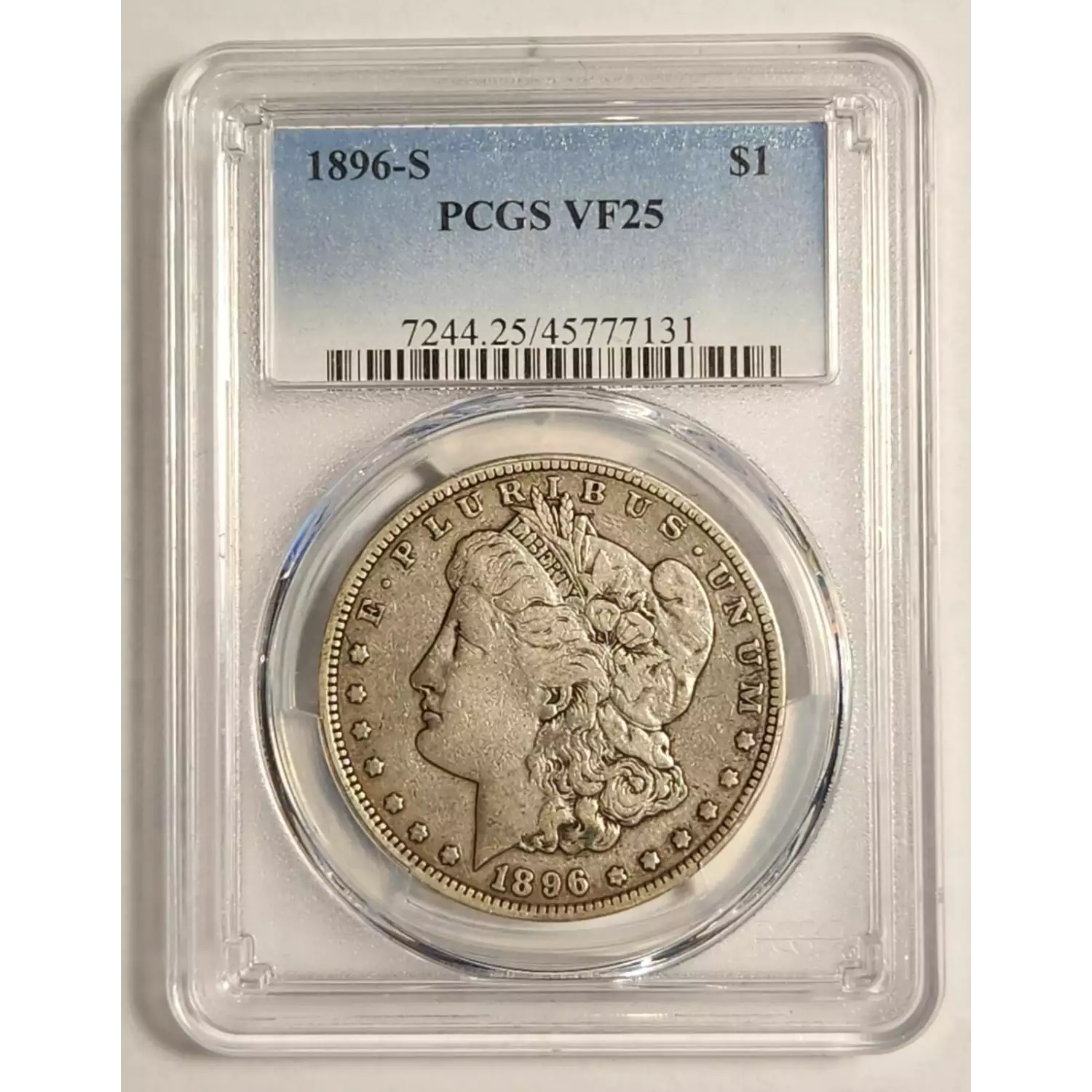 1896-S Morgan Silver Dollar PCGS VF-25 - Bob Paul Rare Coins