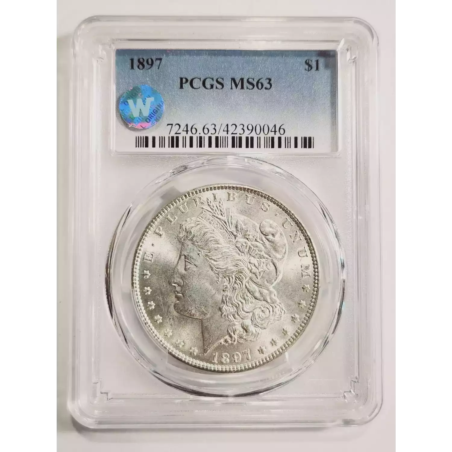 1897 Morgan Silver Dollar PCGS MS-63 Sight White - Bob Paul Rare Coins