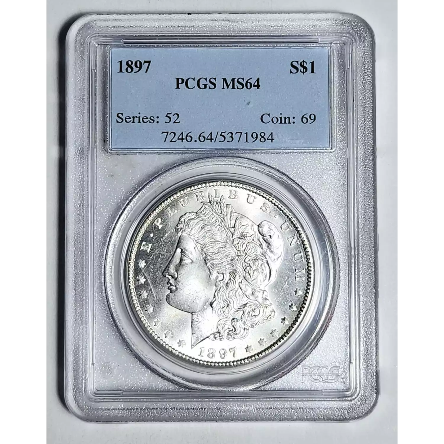 1897 Morgan Silver Dollar PCGS MS-64 - Bob Paul Rare Coins