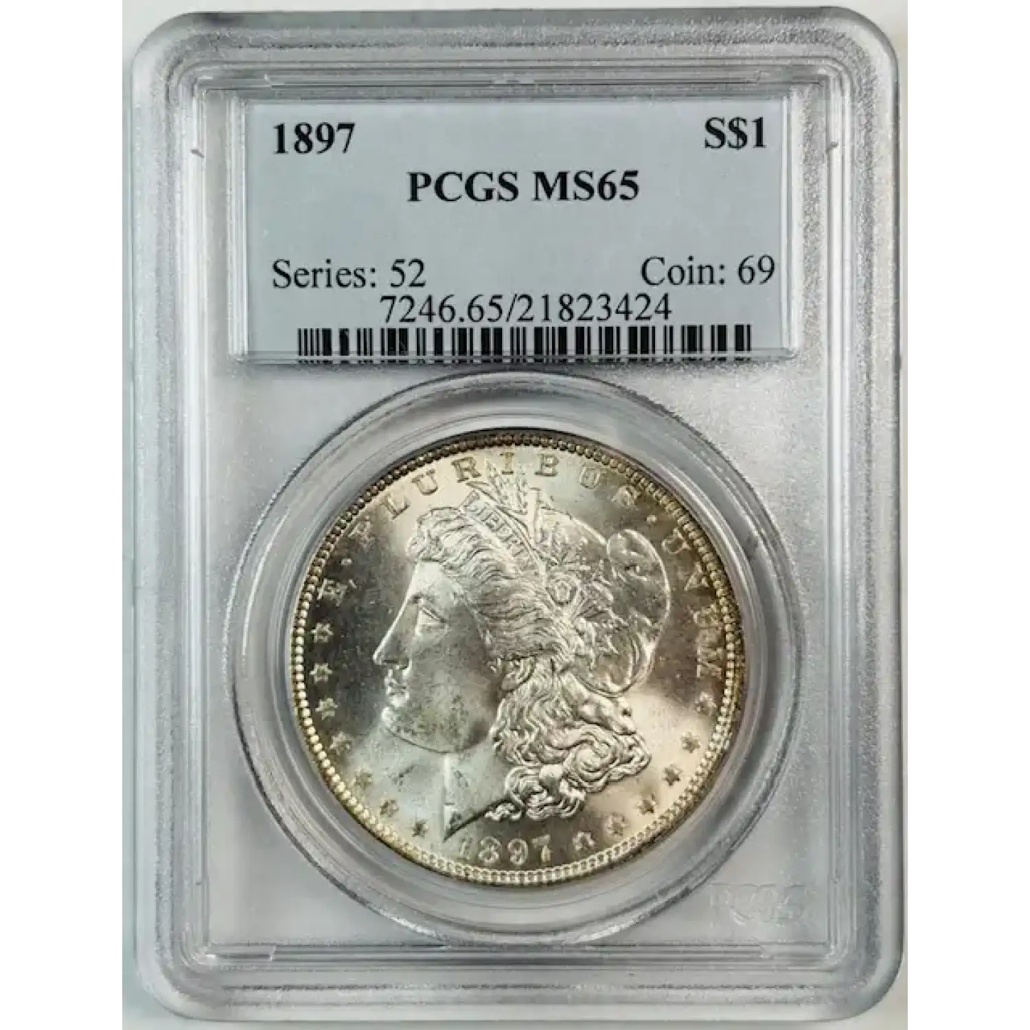 1897 Morgan Silver Dollar PCGS MS-65 PQ! - Bob Paul Rare Coins