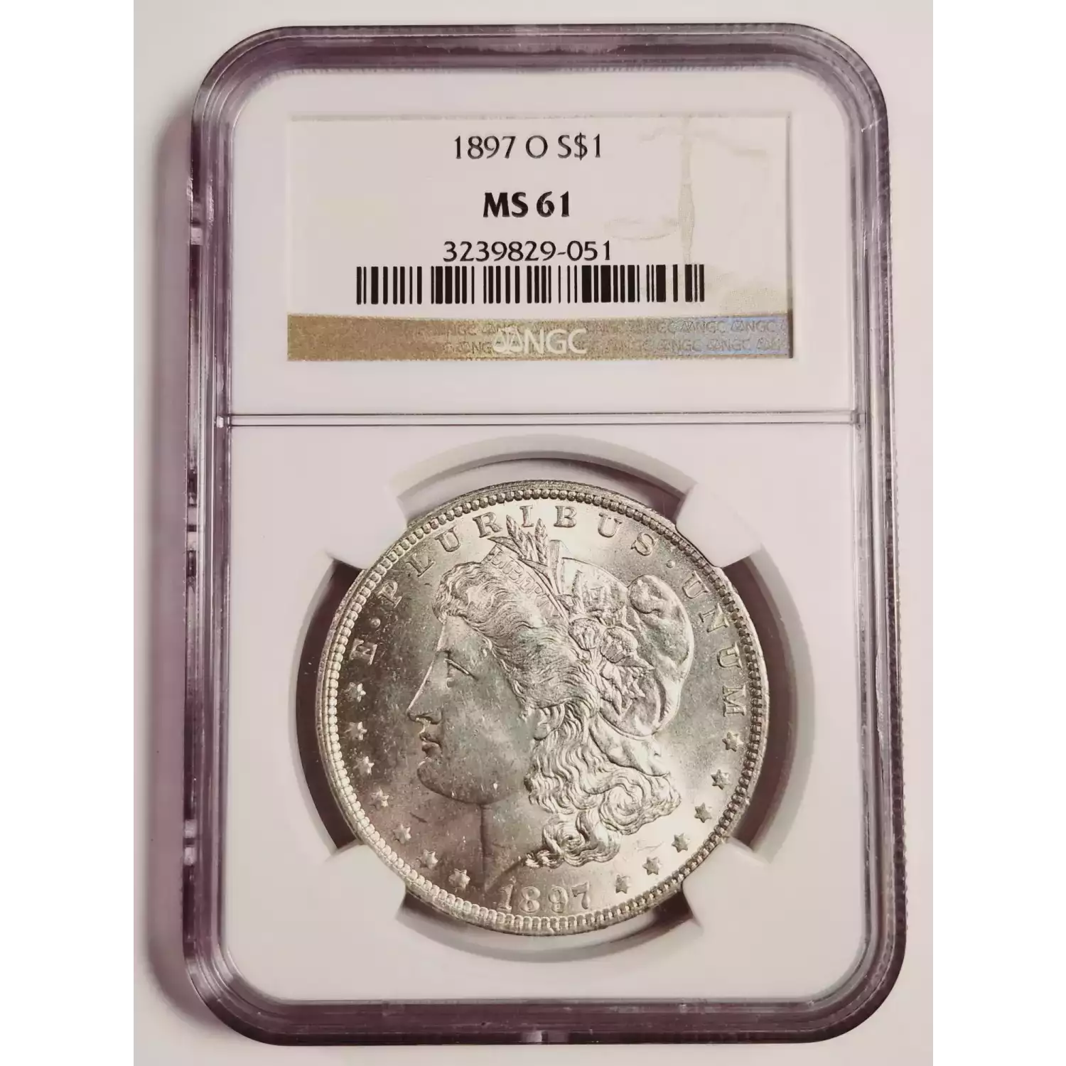 1897-O Morgan Silver Dollar NGC MS-61 - Pretty Coin - Bob Paul Rare Coins