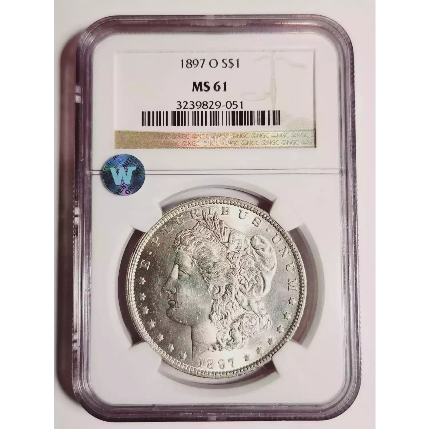1897-O Morgan Silver Dollar NGC MS-61 - PRETTY COIN Sight White - Bob Paul Rare Coins