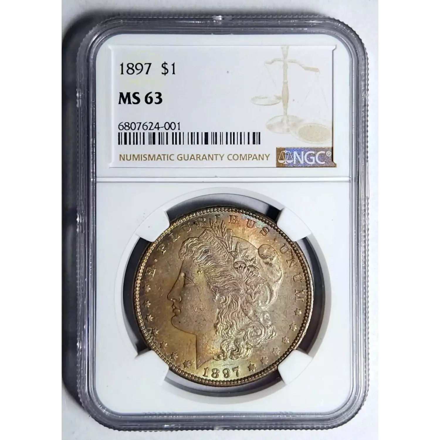 1897 Morgan Silver Dollar NGC MS-63 - ORIGINAL - Bob Paul Rare Coins